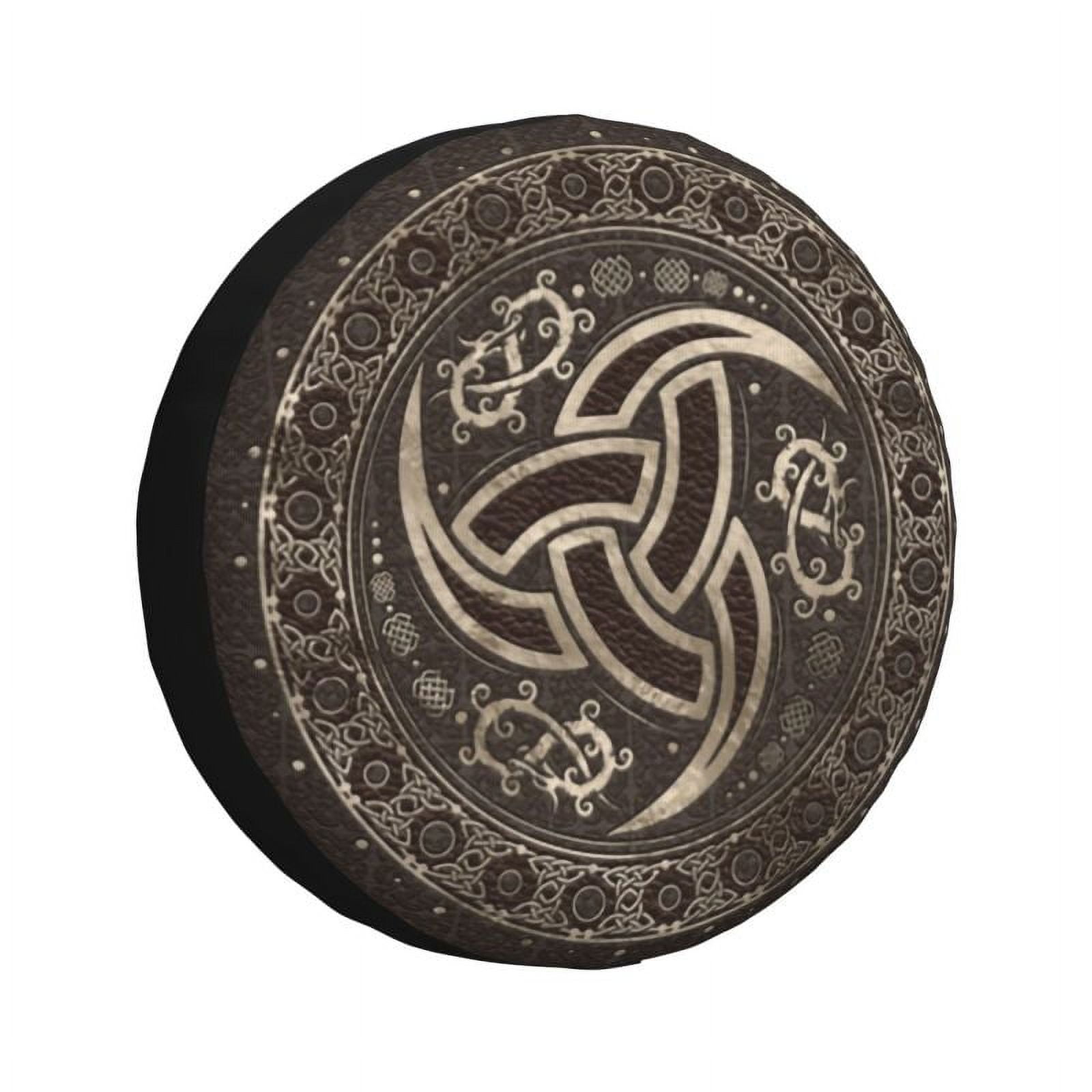 Viking Odin Valknut Runes Spare Wheel Tire Cover for Mitsubishi Pajero ...