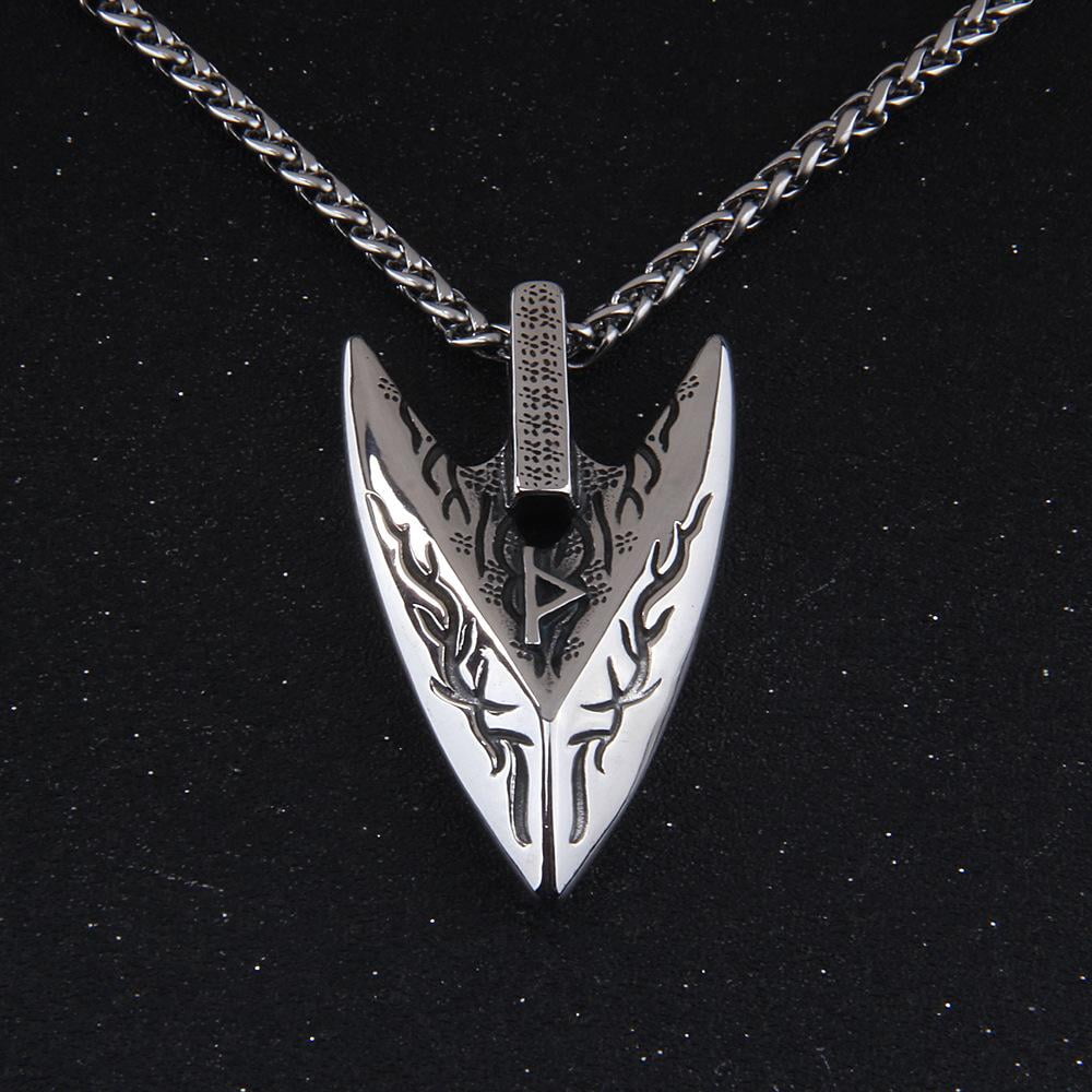 Viking Odin's Spear Gungnir Necklace for Men with Rune Symbol ’s of ...