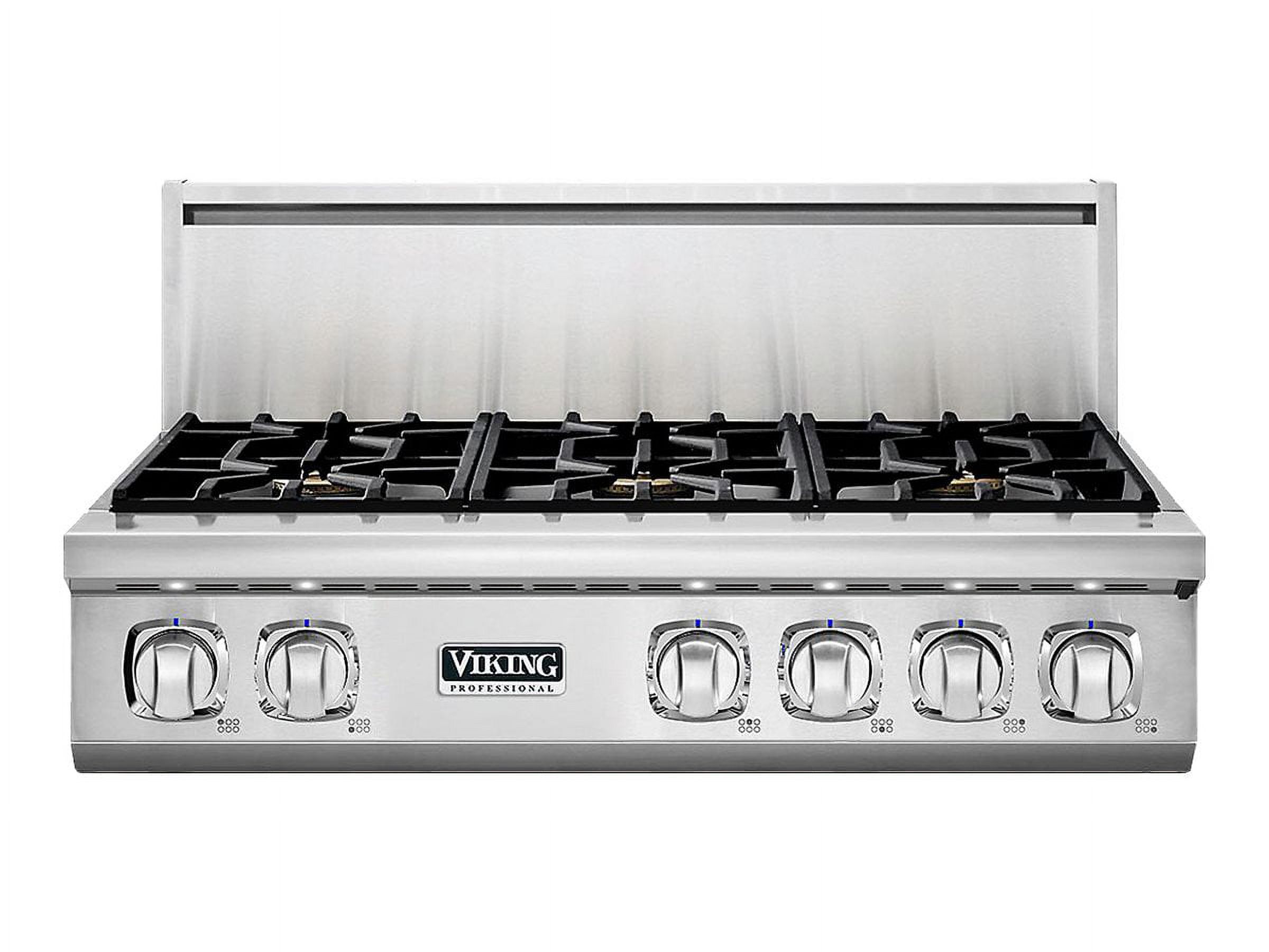 Viking Professional 7 Series VGRT7366BSS - Gas cooktop - 6 hobs - Niche ...