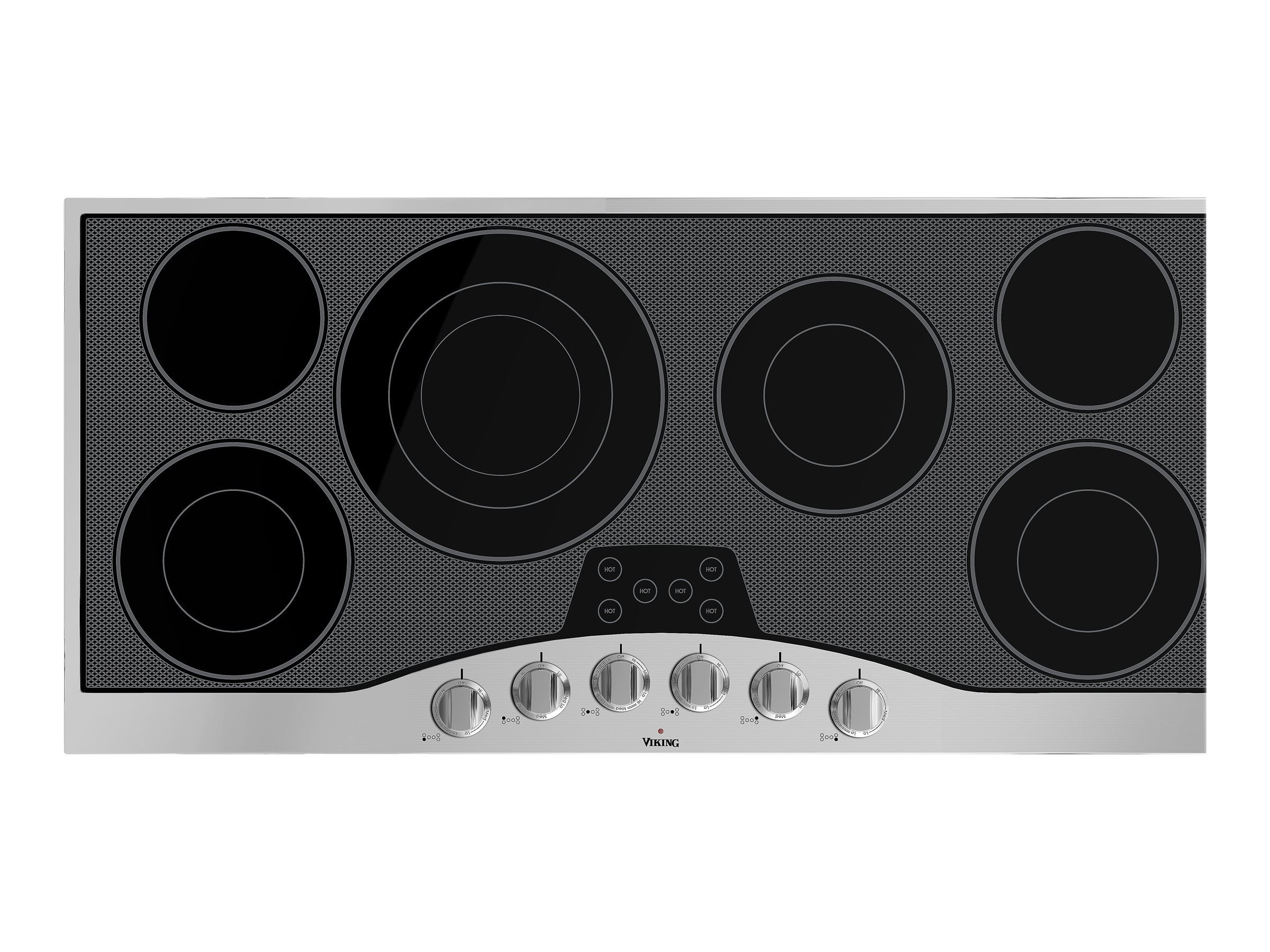 Viking RVEC345-6B - Ceramic cooktop - 5 hobs - Niche - width: 43.1 in ...