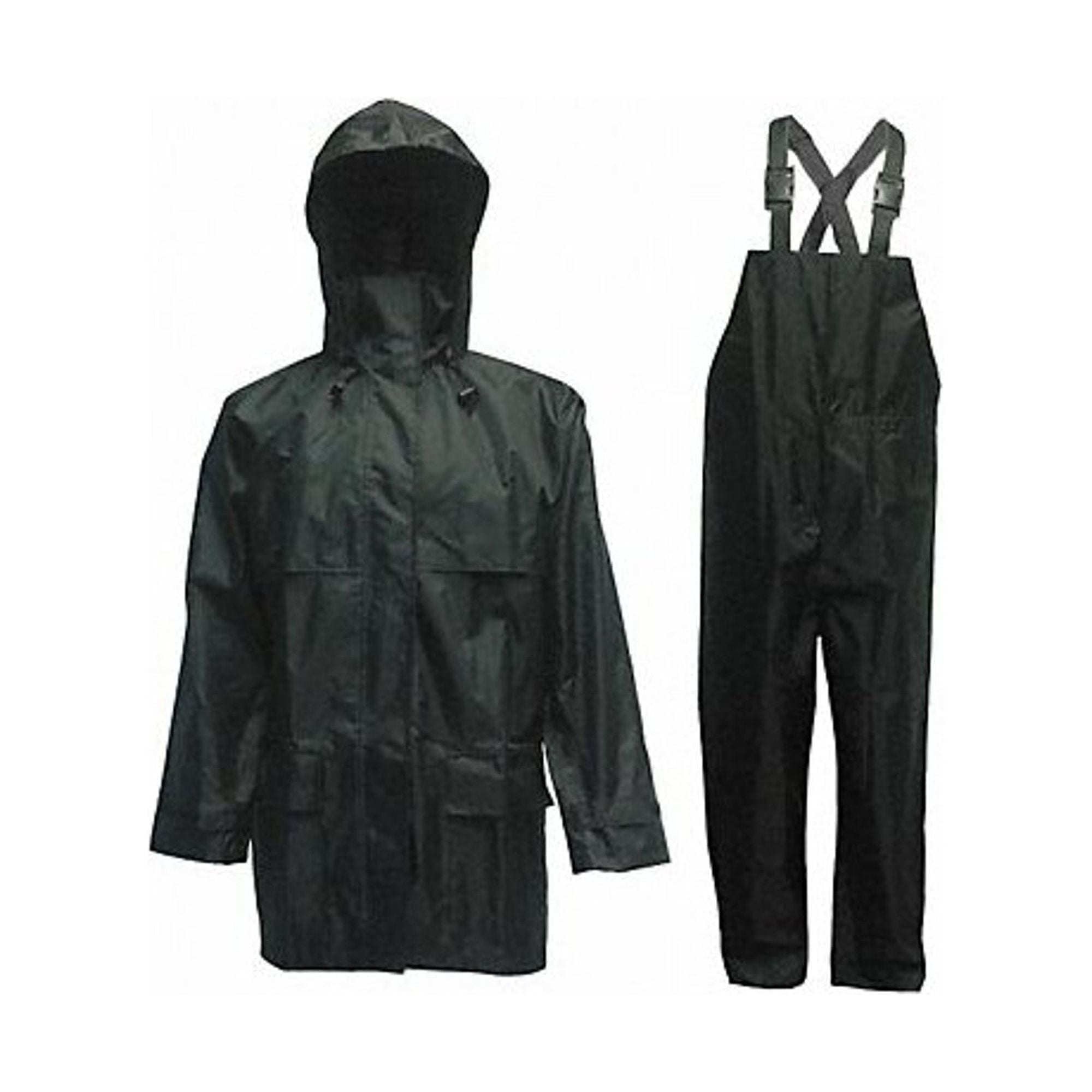 Viking Rain Suit w/Jacket/Bib,Unrated,Black,2XL 2900BK-XXL - Walmart.com