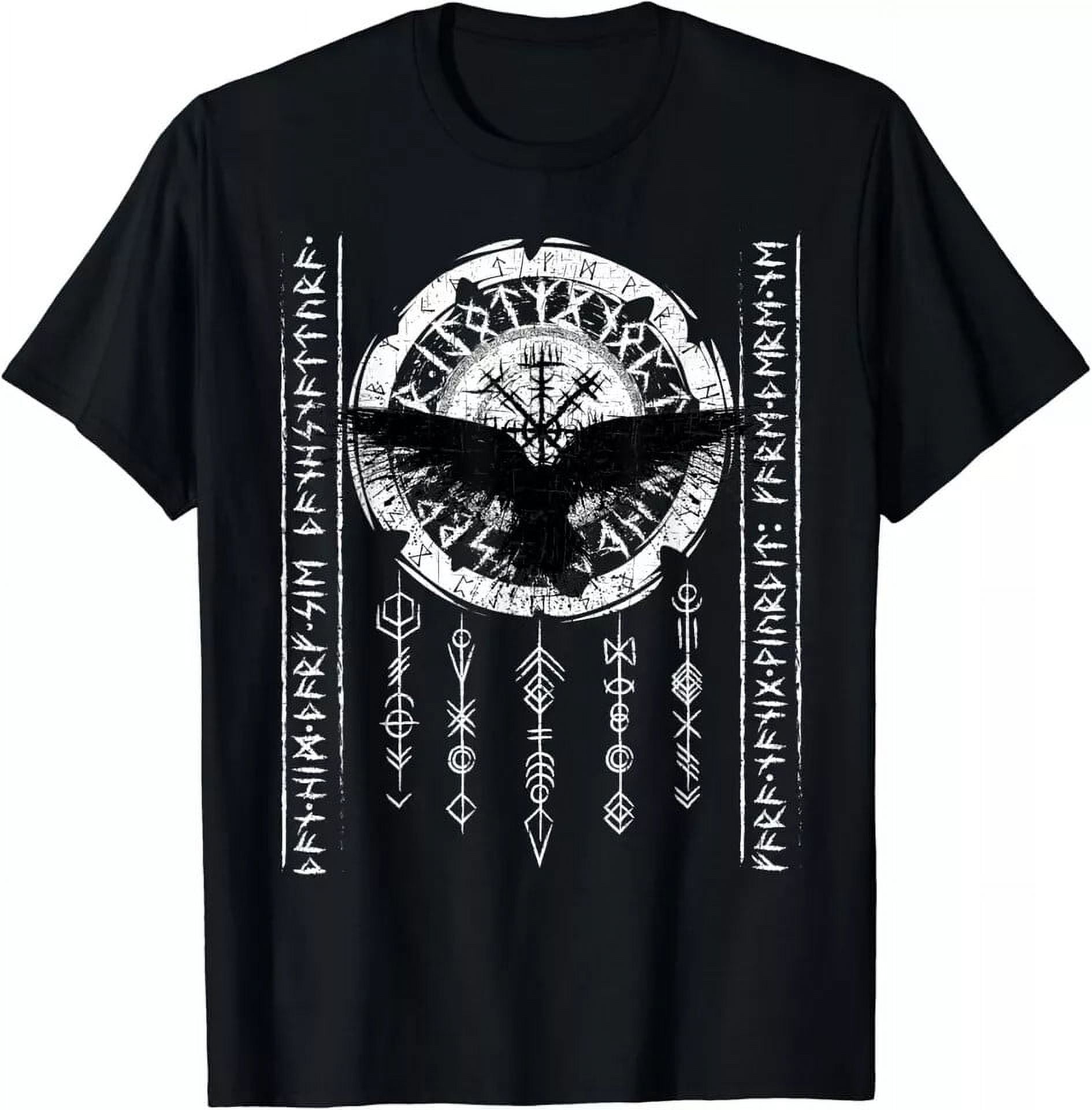 Viking Raven Odin Runes Vegvisir Gifts - Walmart.com