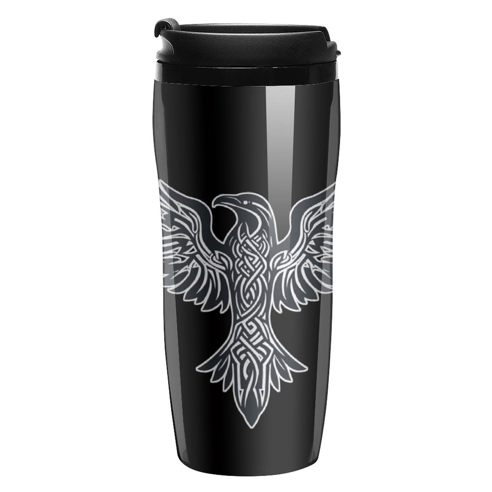 Viking Raven Totem Travel Coffee Tumbler Reusable Cup for Coffee or Tea ...