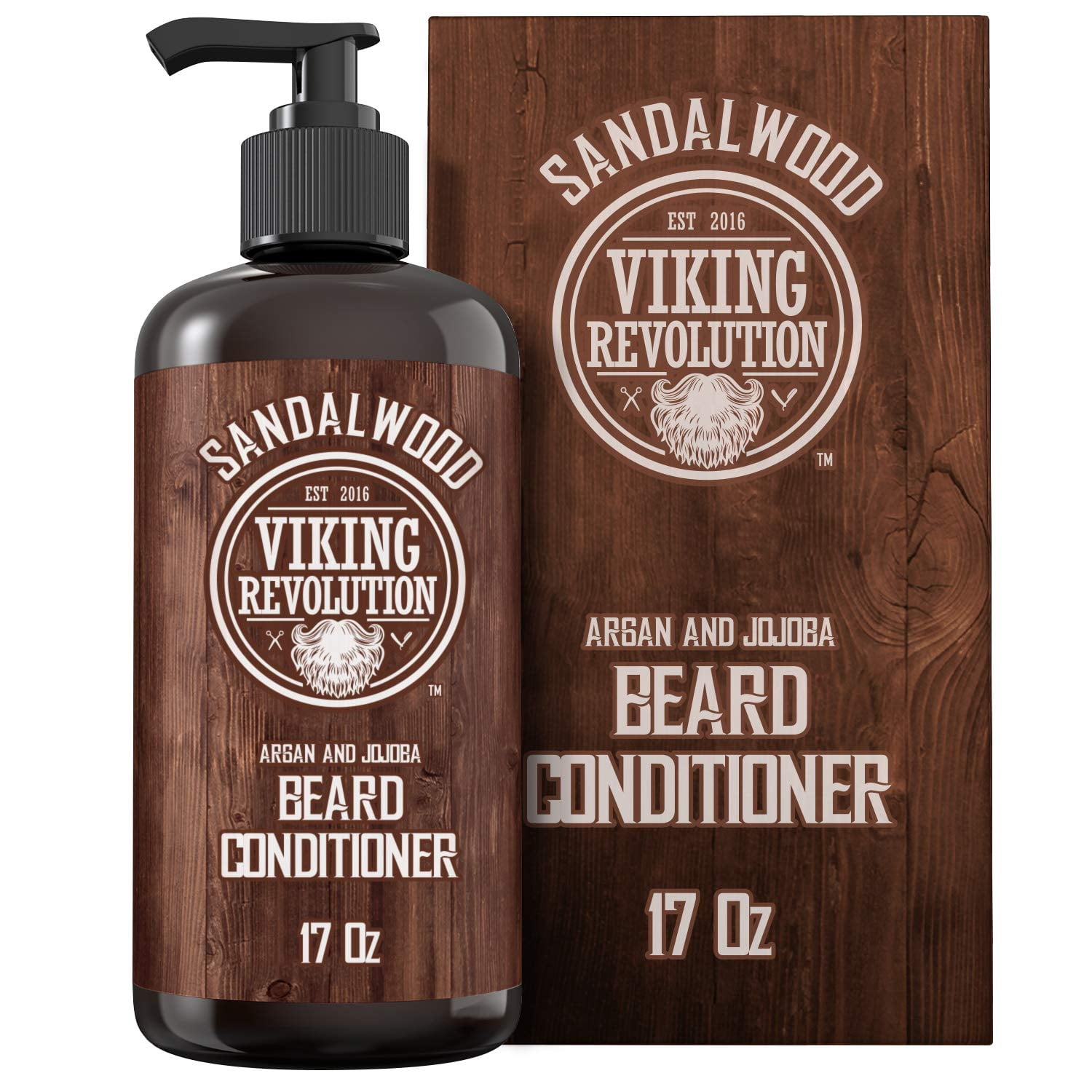 Viking Revolution, Beard Conditioner, 17oz, Sandalwood Scent - Walmart.com