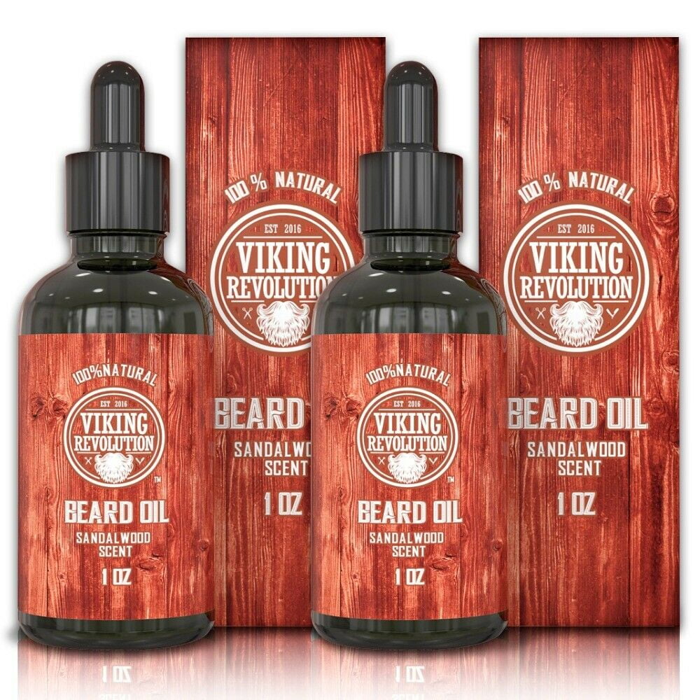 Viking Revolution - Beard Oil Conditioner - All Natural Sandalwood ...