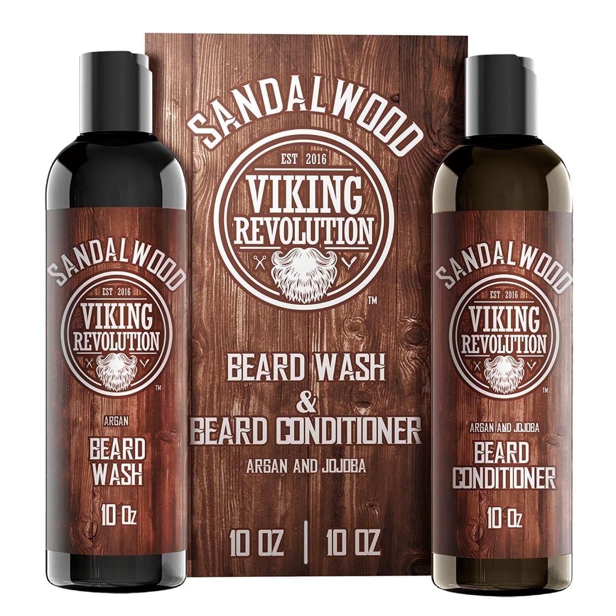 Viking Revolution Beard Care Kit - Beard Wash, Conditioner, Shampoo ...