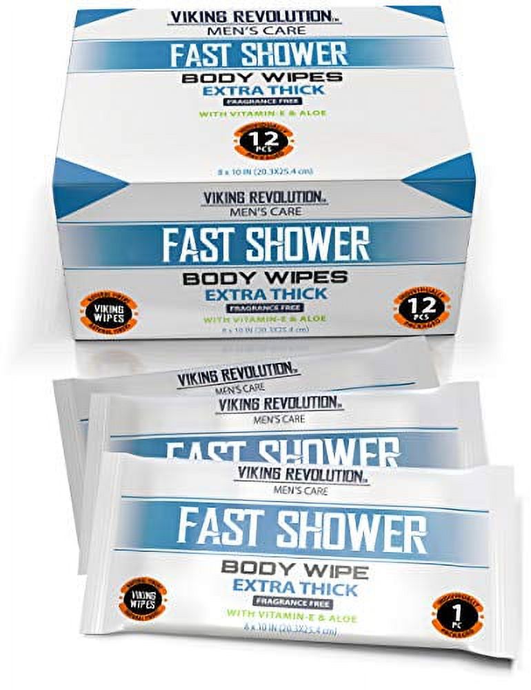 Viking Revolution Body Wipes for Men - Gym Wipes, Shower Wipes ...