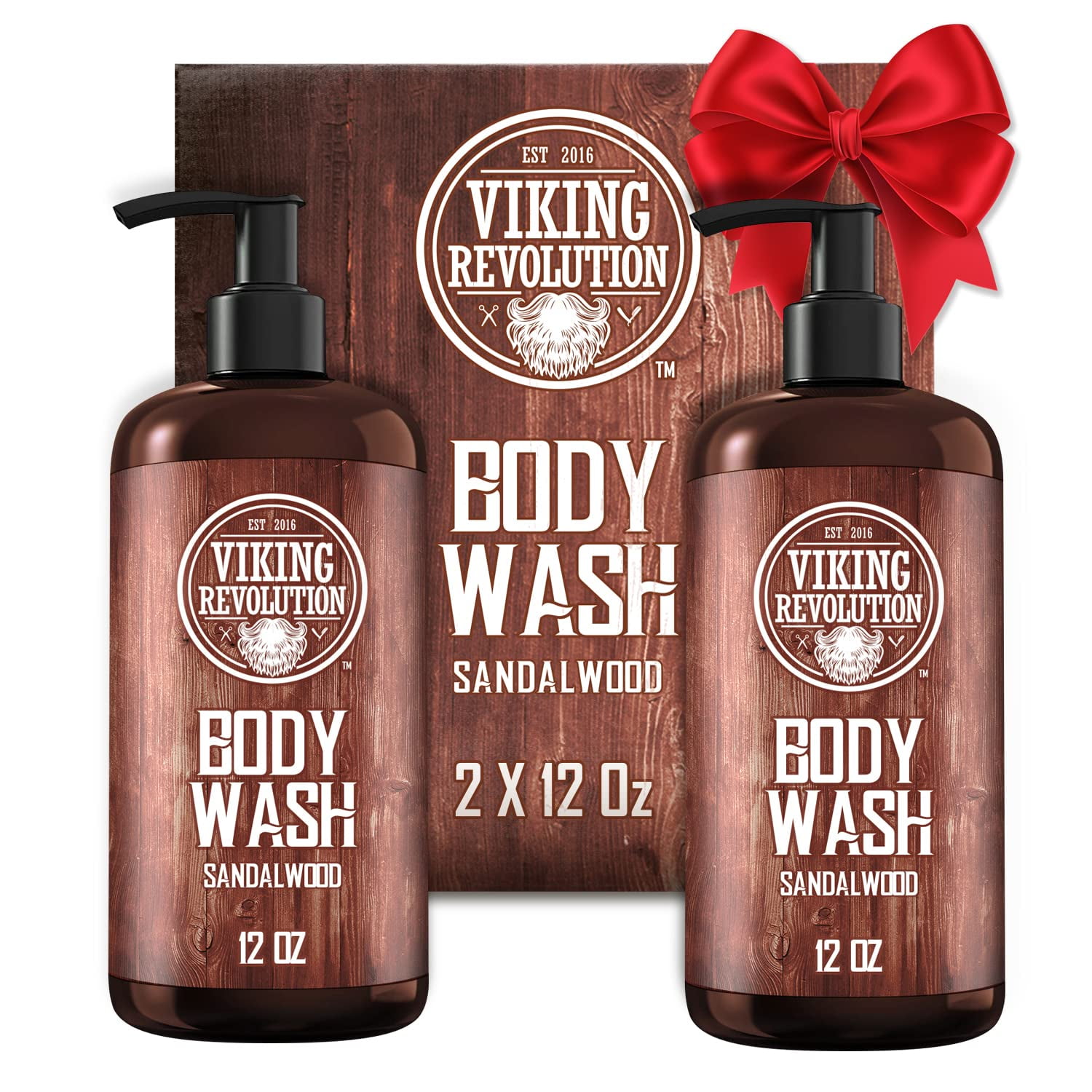 Viking Revolution Men's Body Wash - BSL1 Sandalwood, Skin Cleaning ...
