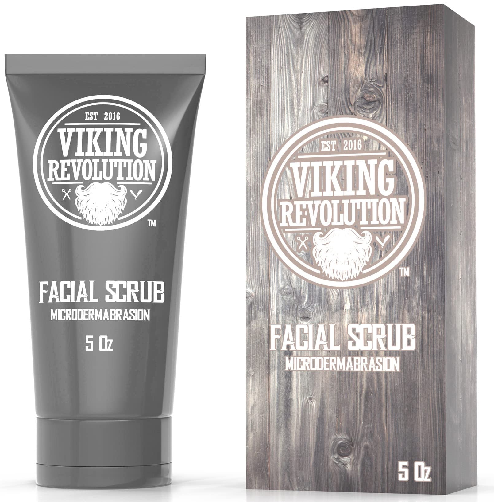 Viking Revolution Microdermabrasion Face Scrub for Men - Facial ...