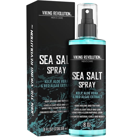 Viking Revolution Sea Salt Spray for Men Hair Texturizing Volume and ...