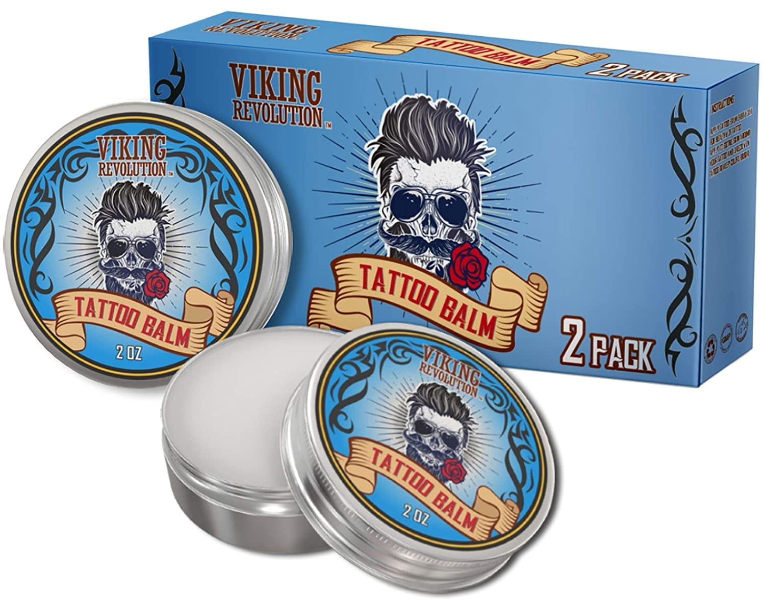 Viking Revolution Tattoo Care DPF11 Balm for Before, During & Post ...