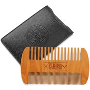 Premium Rosewood Two-Sided Beard & Mustache Comb with Deluxe Felt Case ...