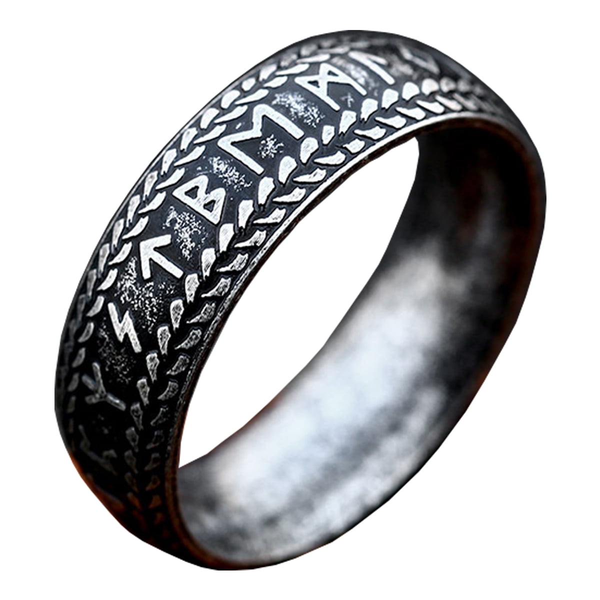 Viking Ring The Elder Futhark Ring Cool Norse Wedding Jewelry Nordic ...