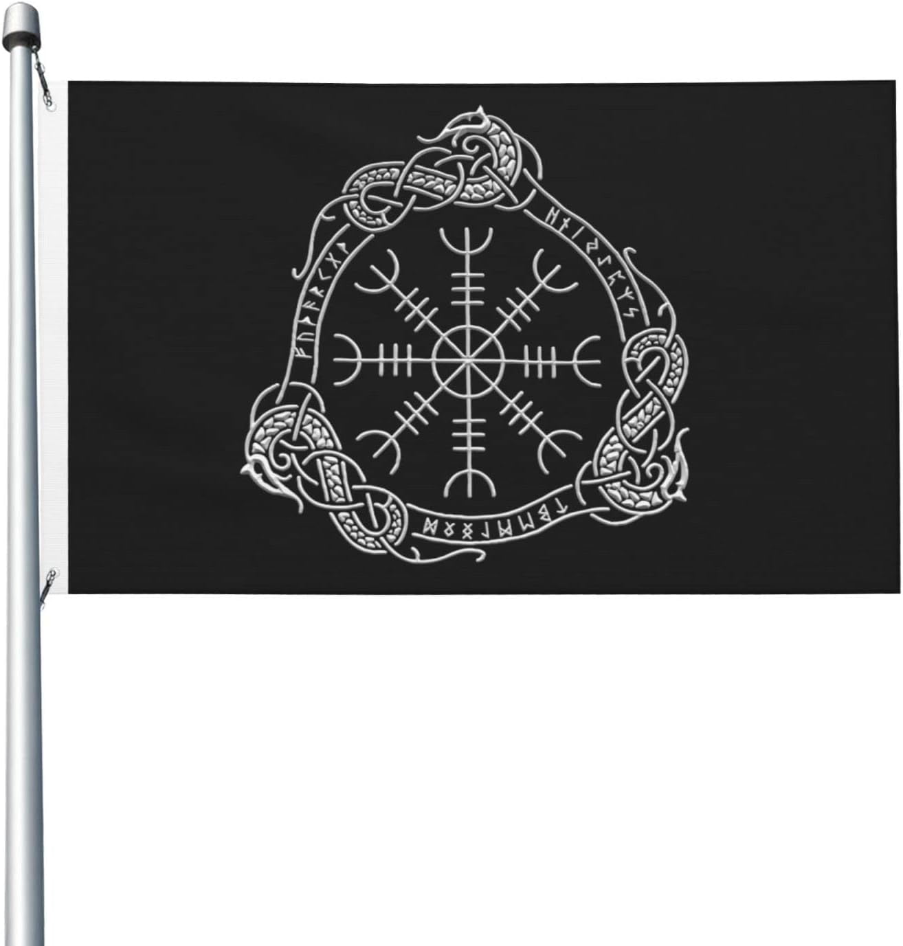 Viking Rune Flags 3x5 Ft Double Sided Flag Decoration Banner With ...