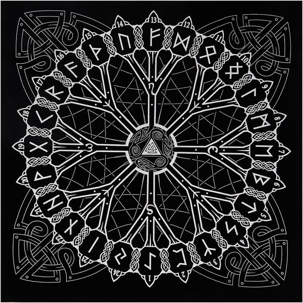 Viking Runes Tarot Cloth Altar Cloth Constellation Tarot Deck Spiritual ...
