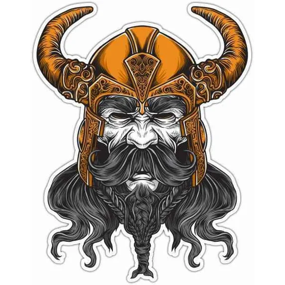 Viking Scandinavian Warrior Norway Nordic Car Stickerphone Decal Water ...