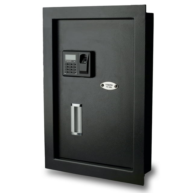 Viking Security Safe VS-52BL Biometric Wall Safe with Fingerprint Lock ...