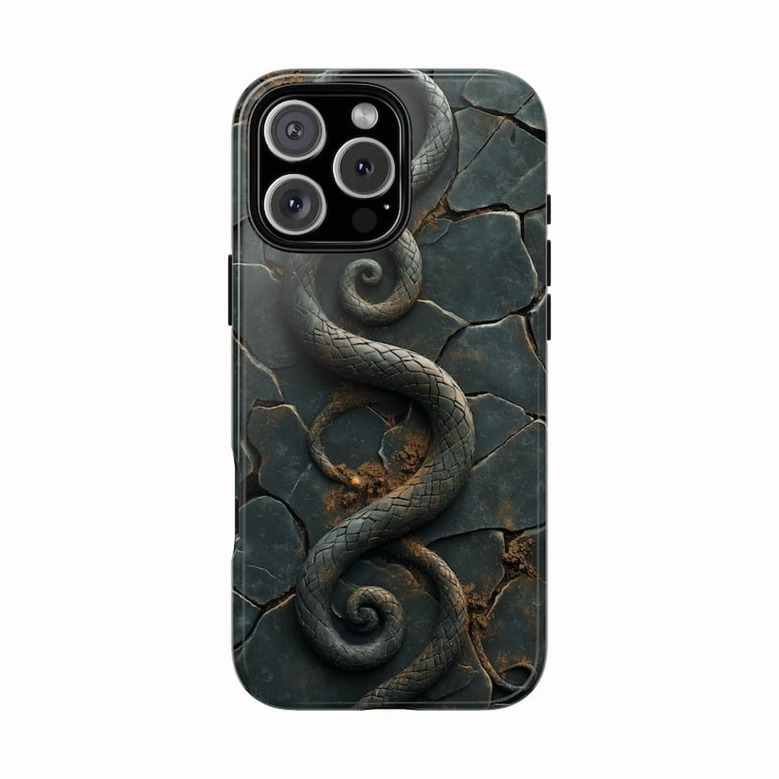 Viking Serpent Carving Rune Stone Slab Norse Myth Pattern Phone Case ...