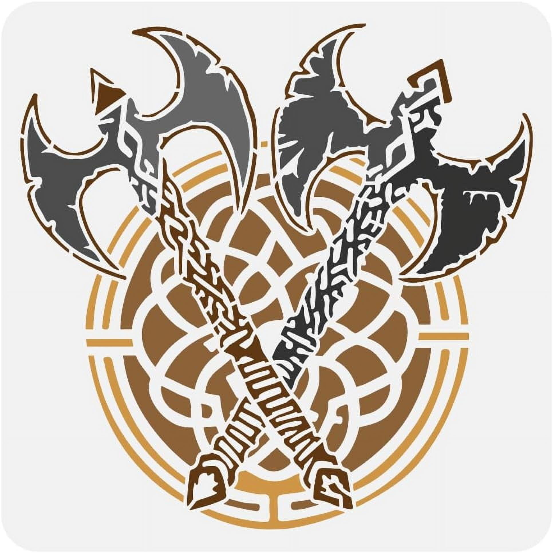 PET Hollow Out Drawing Painting Stencils for DIY Scrapbook Photo Album Axe 30x30cm - Walmart.com