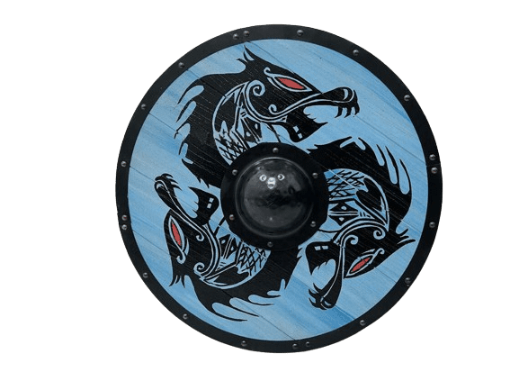 Viking Shield - Wolf Shield - Ancient War Shield - Battle-Ready Shield ...