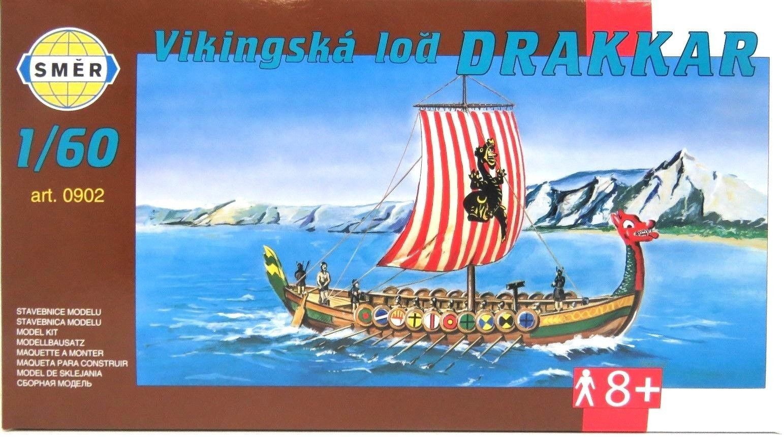 Viking Ship Drakkar (1/60 plastic model kit) - Walmart.com