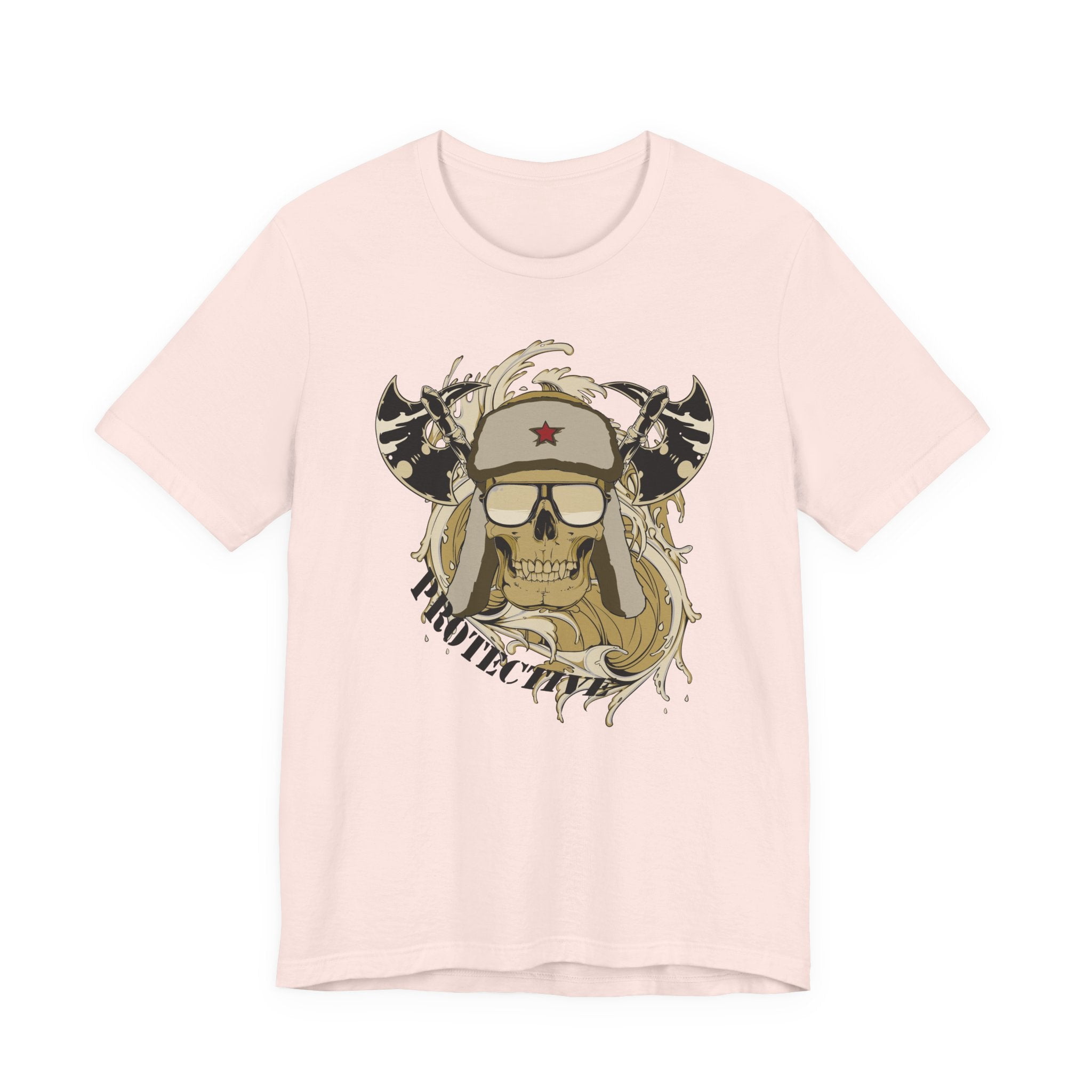 Viking Skull Graphic with Horned Helmet T-Shirt Captain Design Tee Art ...