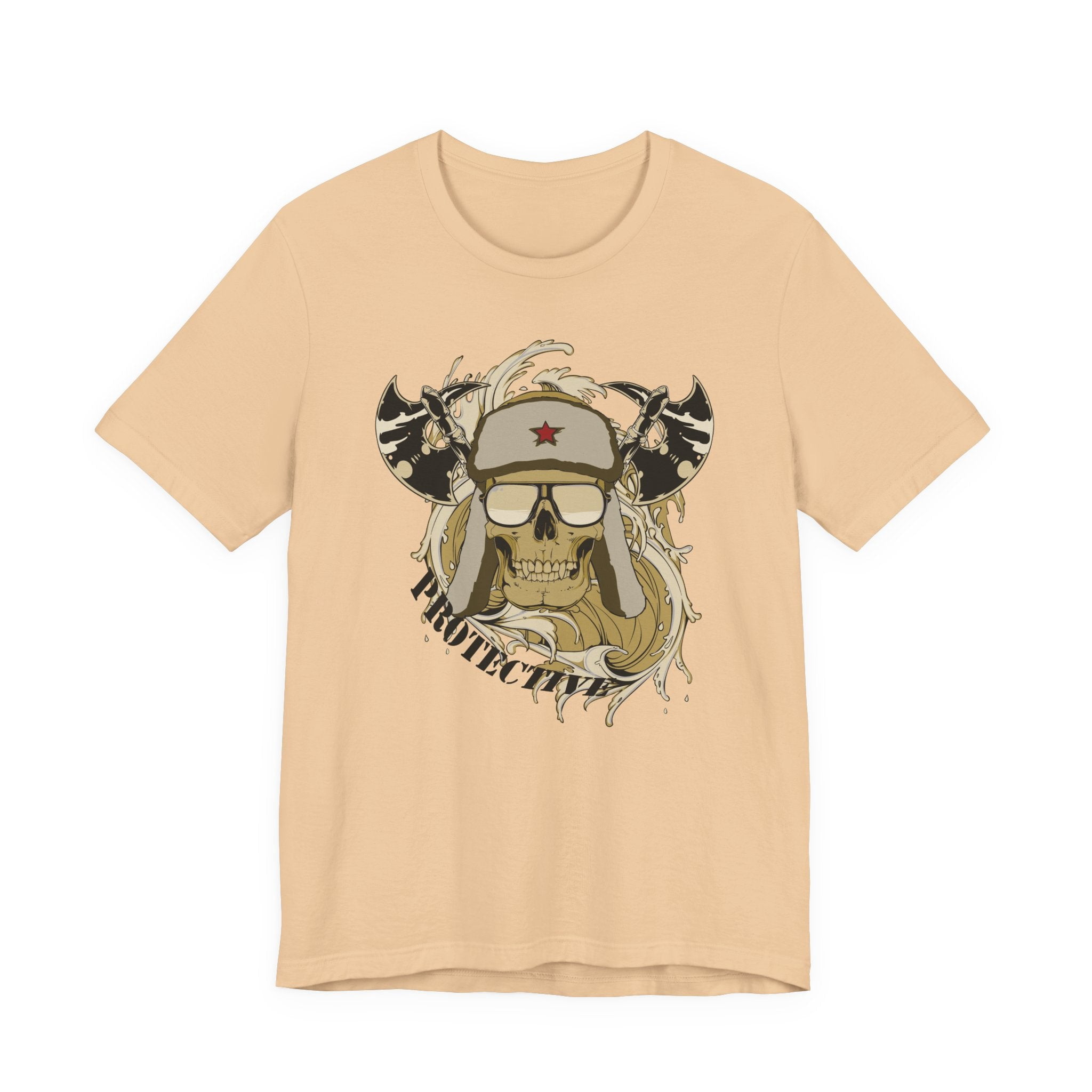 Viking Skull Graphic with Horned Helmet T-Shirt Captain Design Tee Art ...