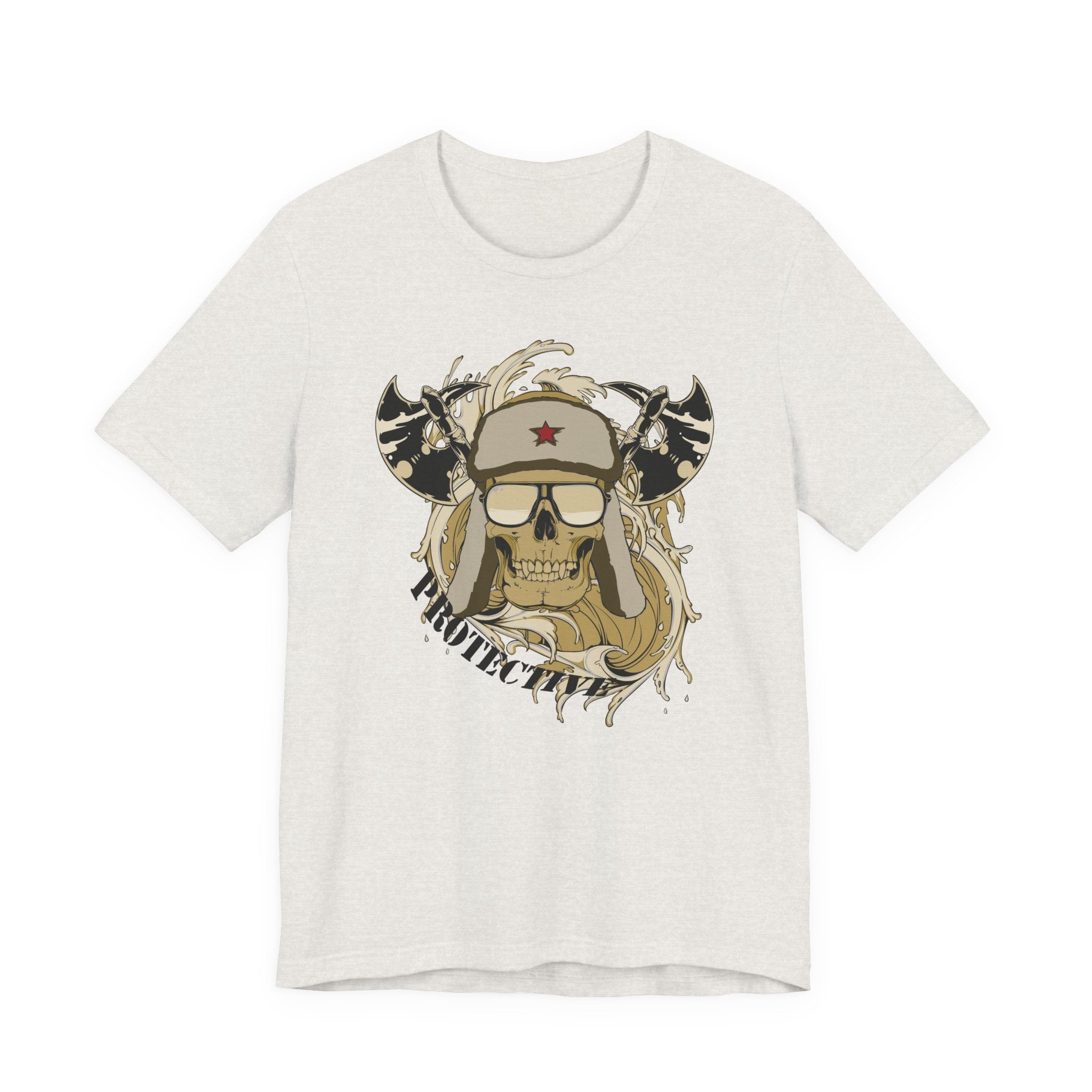 Viking Skull Graphic with Horned Helmet T-Shirt Captain Design Tee Art ...