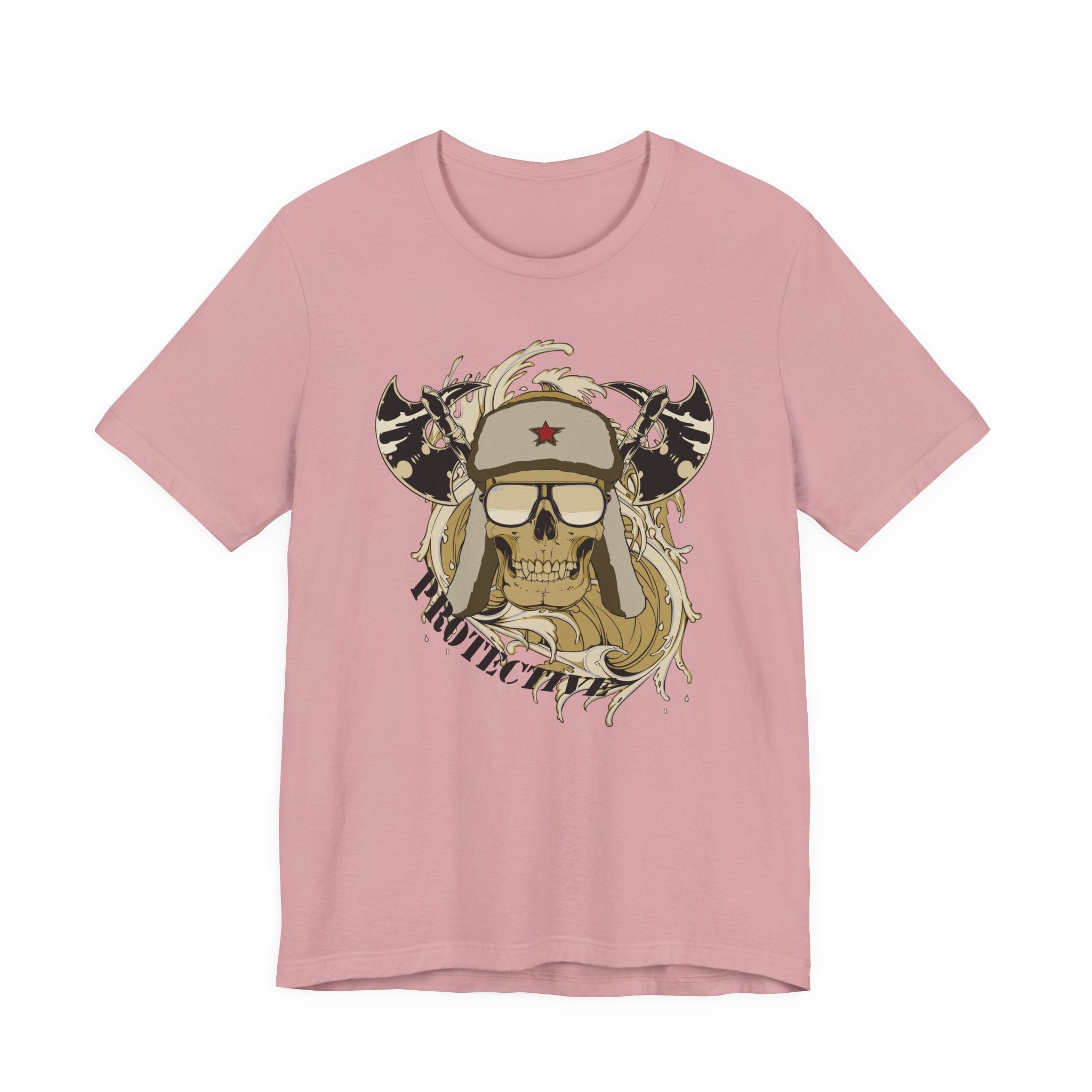 Viking Skull Graphic with Horned Helmet T-Shirt Captain Design Tee Art ...