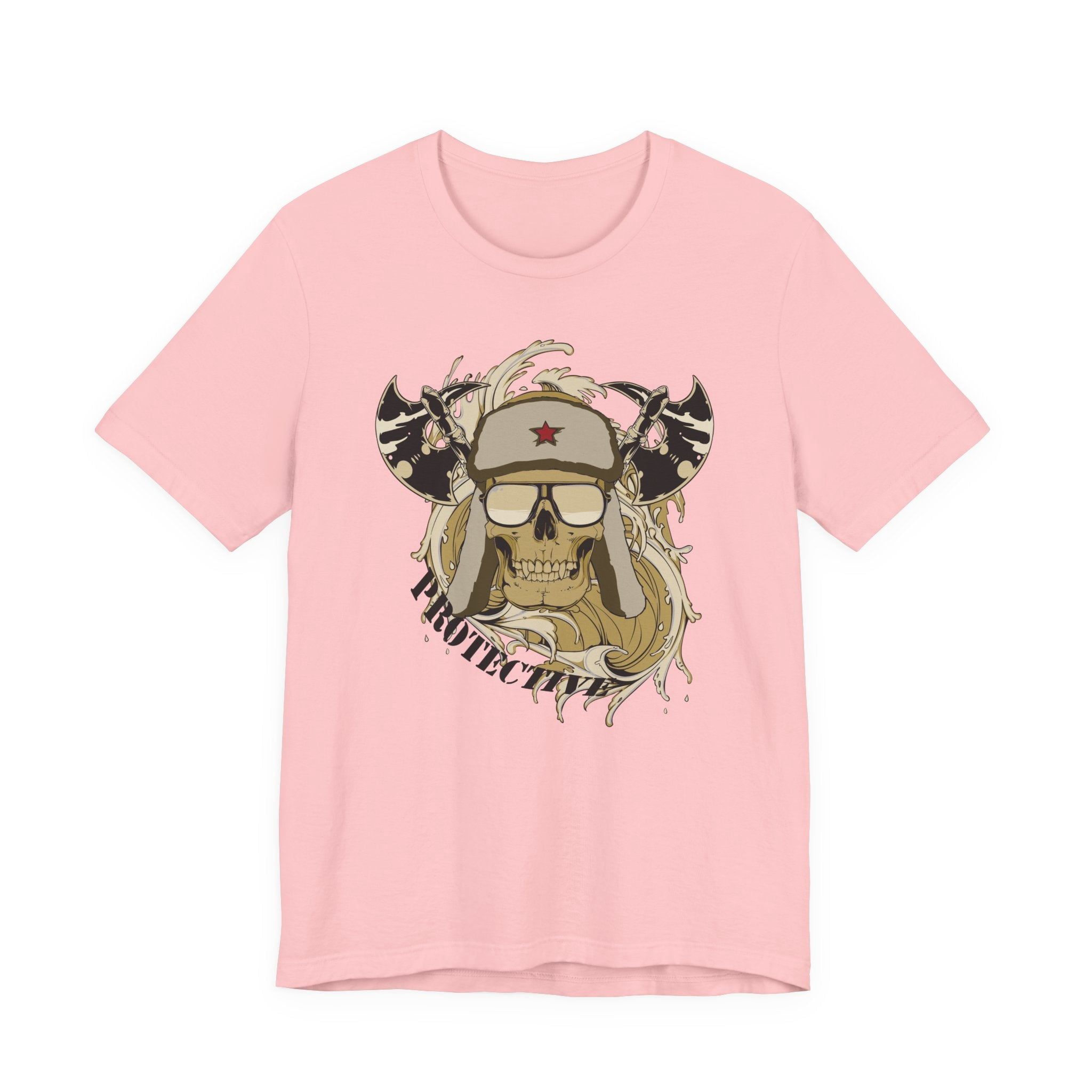 Viking Skull Graphic with Horned Helmet T-Shirt Captain Design Tee Art ...