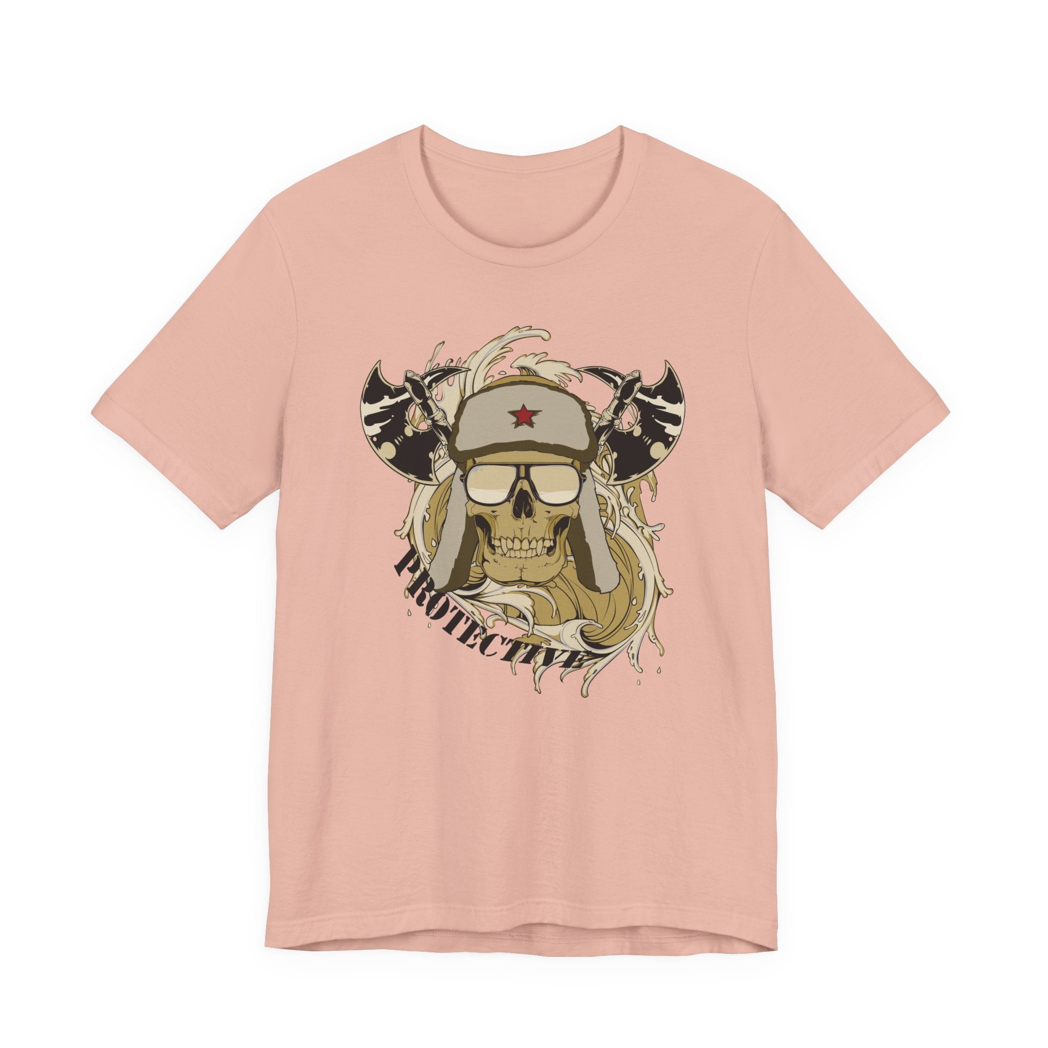 Viking Skull Graphic with Horned Helmet T-Shirt Captain Design Tee Art ...