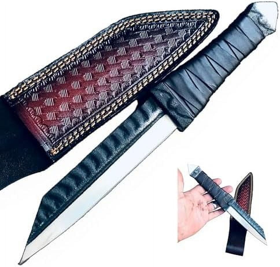 Viking Style Seax Knives Combo Battle Knife 12'' handamde Viking Seax ...