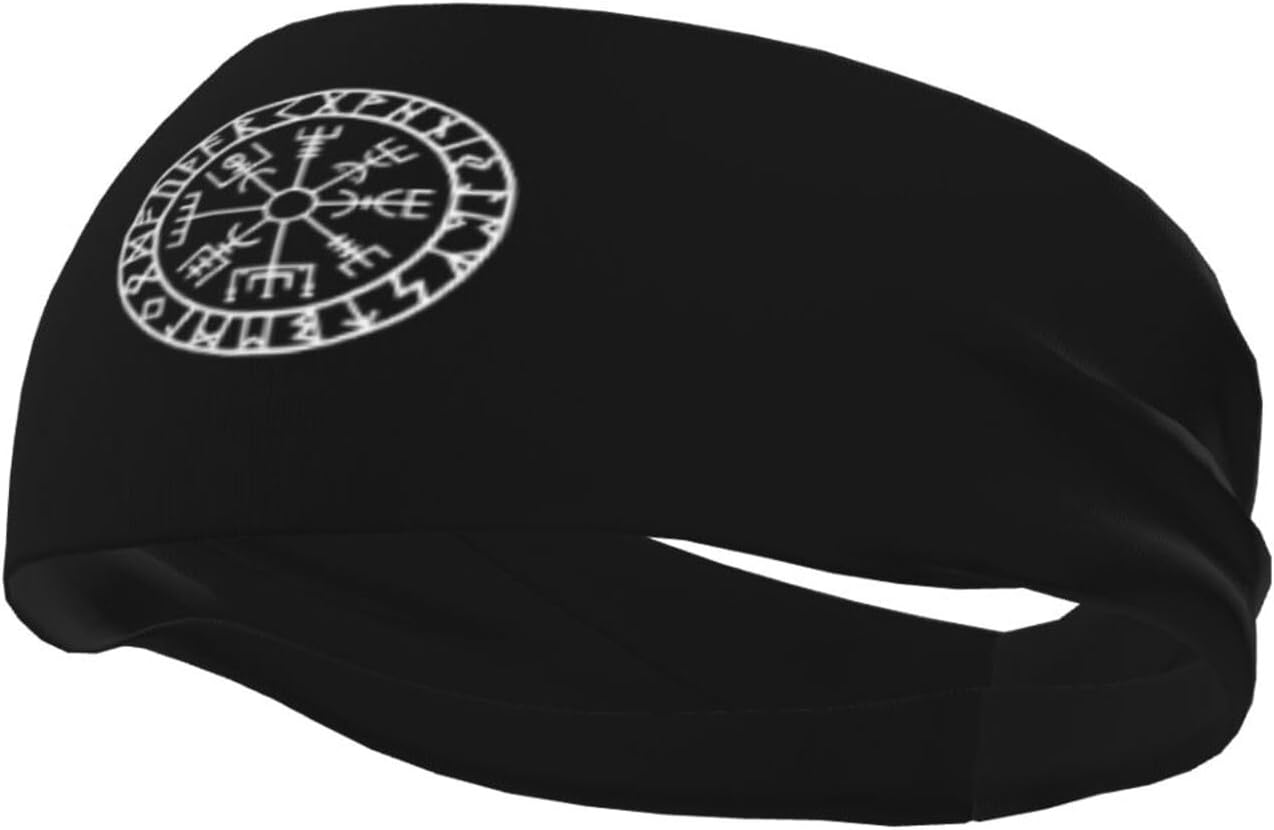 Viking Symbol Nordic Compass Sweat Band Men Women Fashion Stretch ...