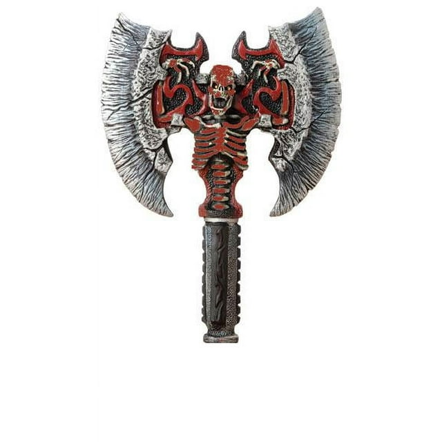 Viking Tortured Skeleton Skull Ax Weapon Accessory - Walmart Business ...