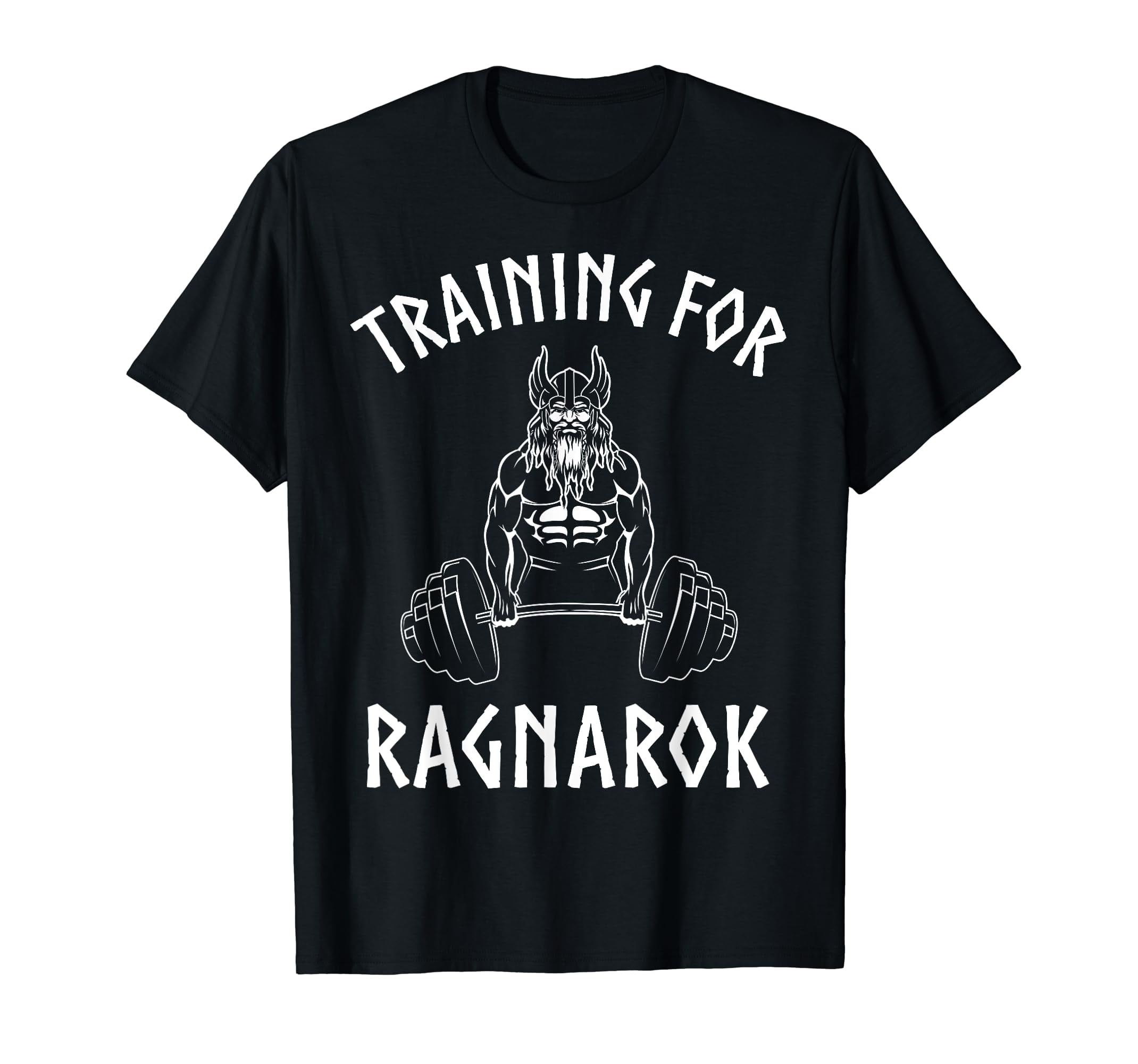 Viking Training For Ragnarok Shirt Norse Gym T-Shirt Black Tee ...