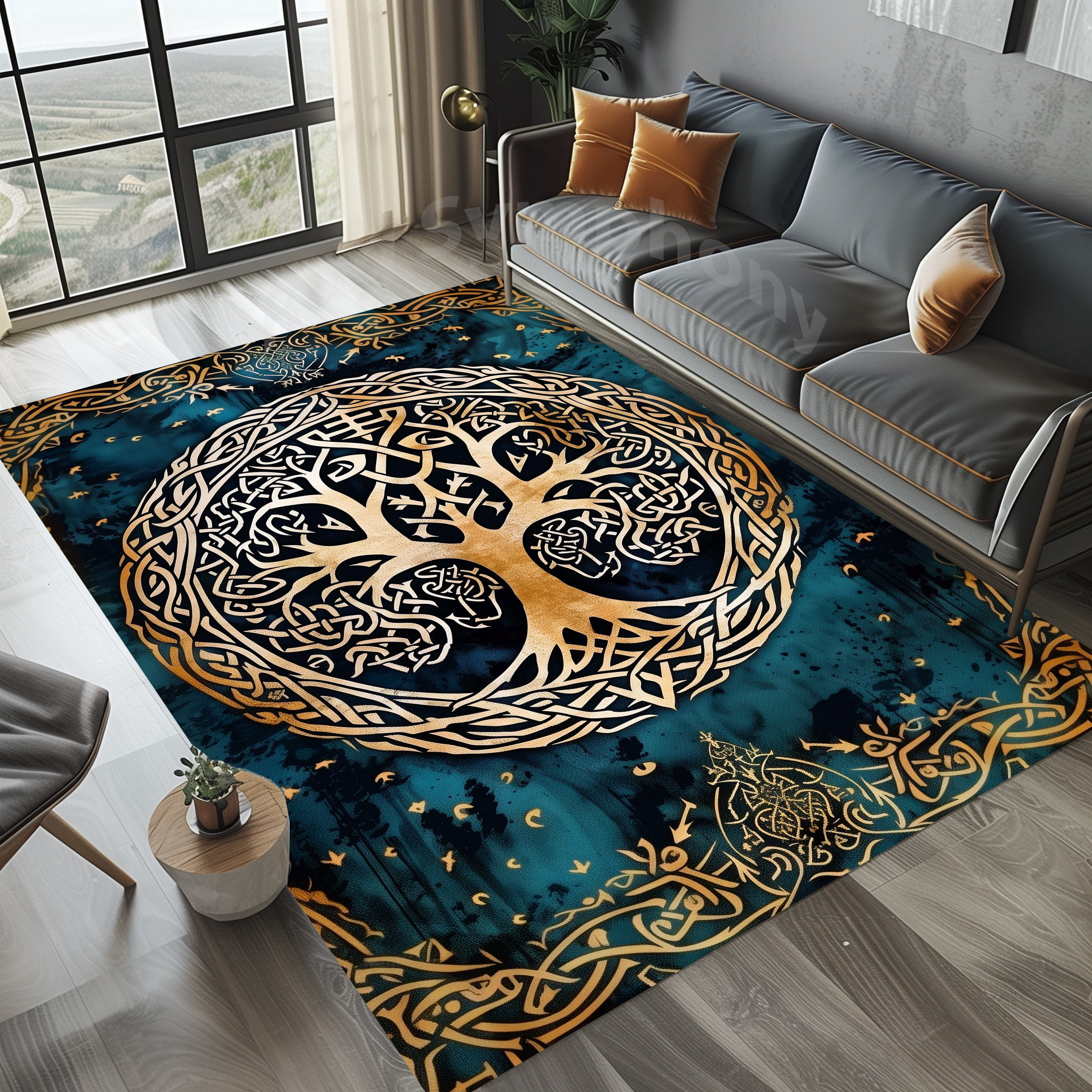 Viking Tree of Life Rug 2x3 ft = 65x95 cm - Walmart.com