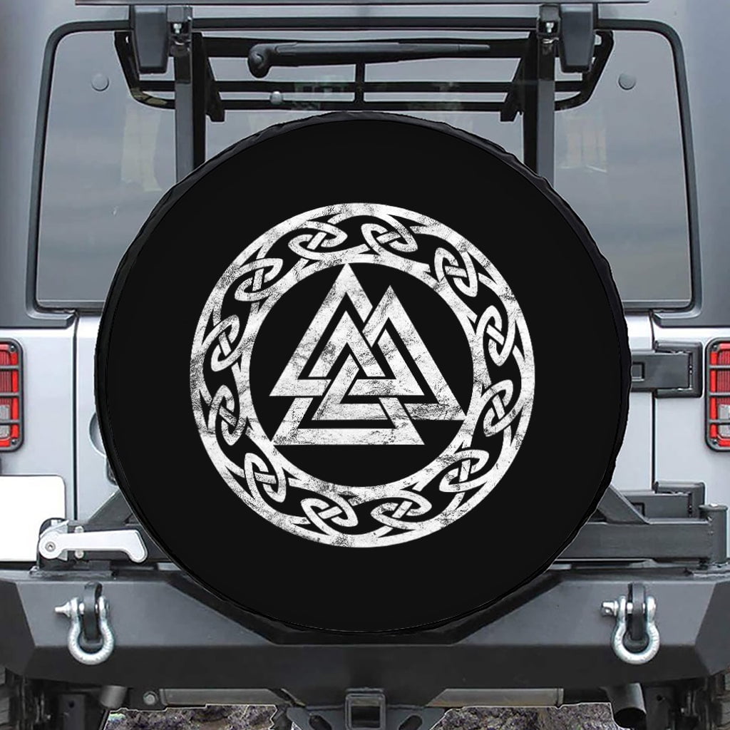 Viking Valhalla Symbol Fabric Spare Tire Cover, Vikings Tire Decor ...