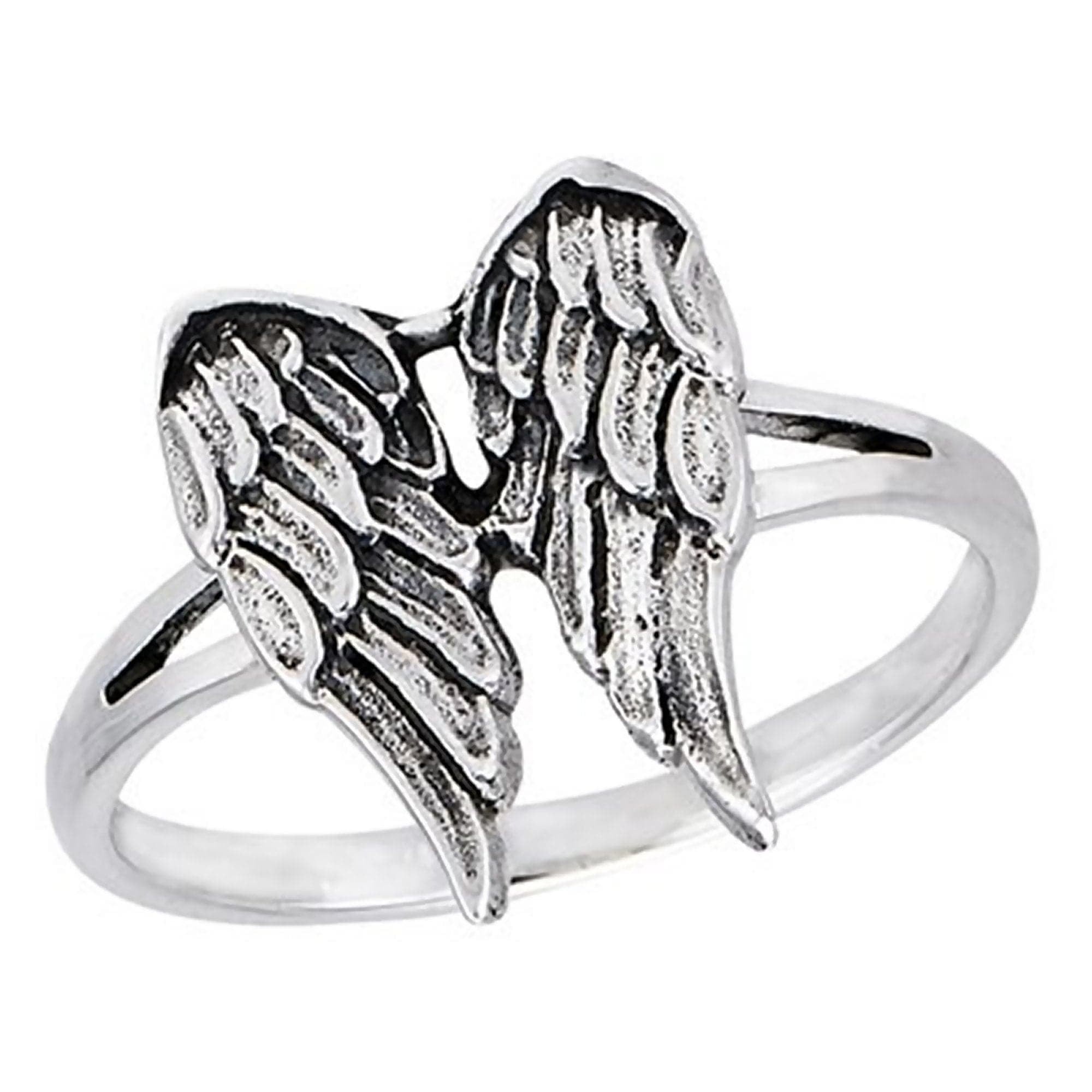 Viking Valkyrie Ring 925 Sterling Silver Norse Warrior Angel Wings Band ...