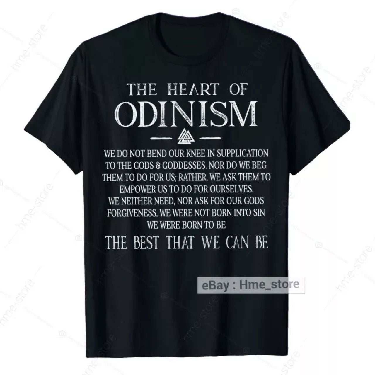 Viking Warrior Bless The Heart Of Odinism T-Shirt Empower Us Odin Norse ...