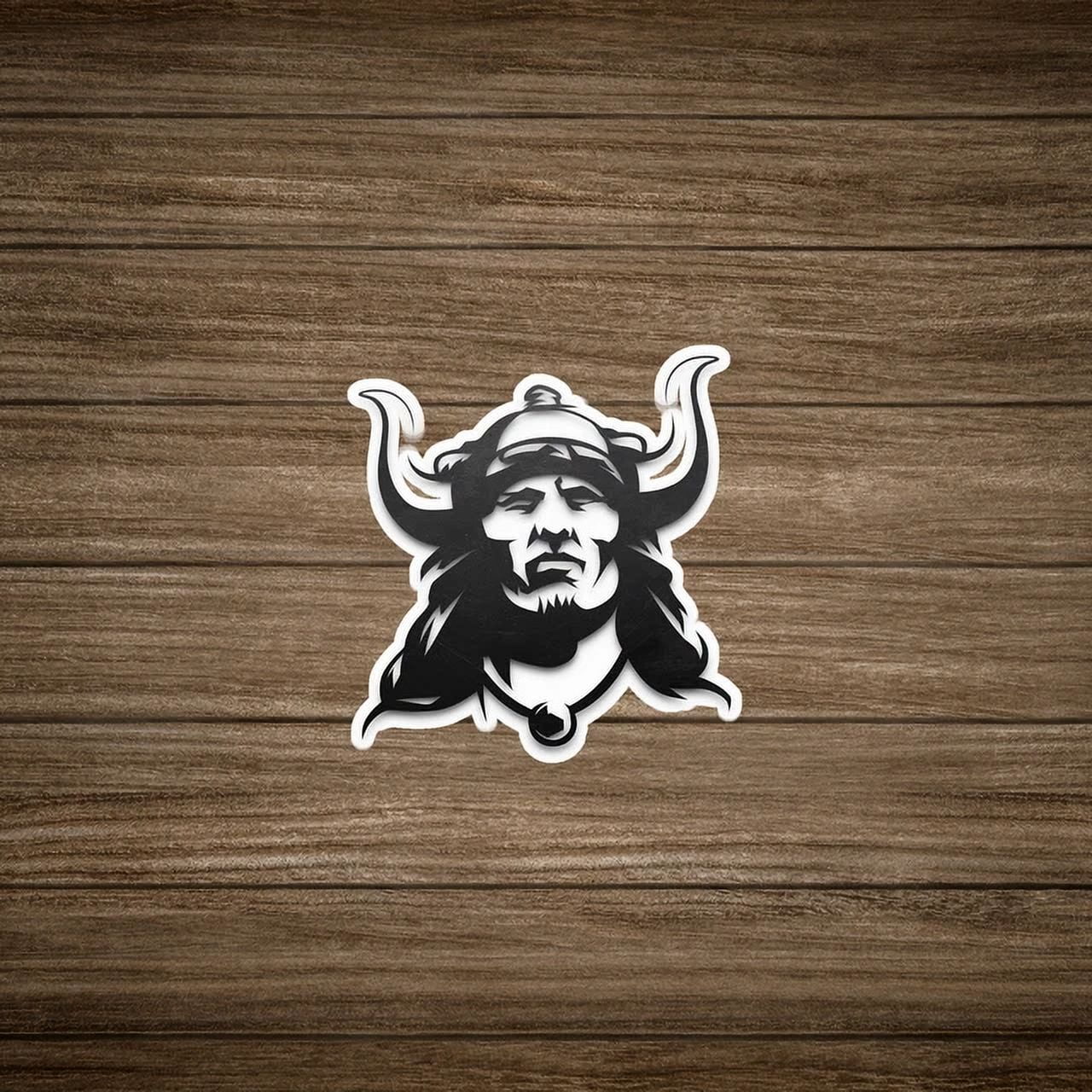 Viking Warrior Head Sticker - Norse Mythology Vinyl Decal For Car ...