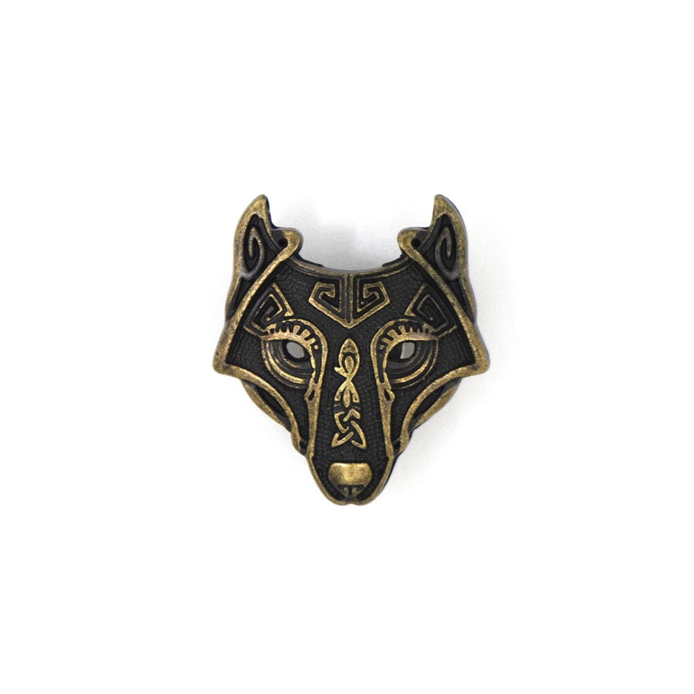 Viking Wolf Screw Back Concho, 25mm (1") (AB) - Walmart.com