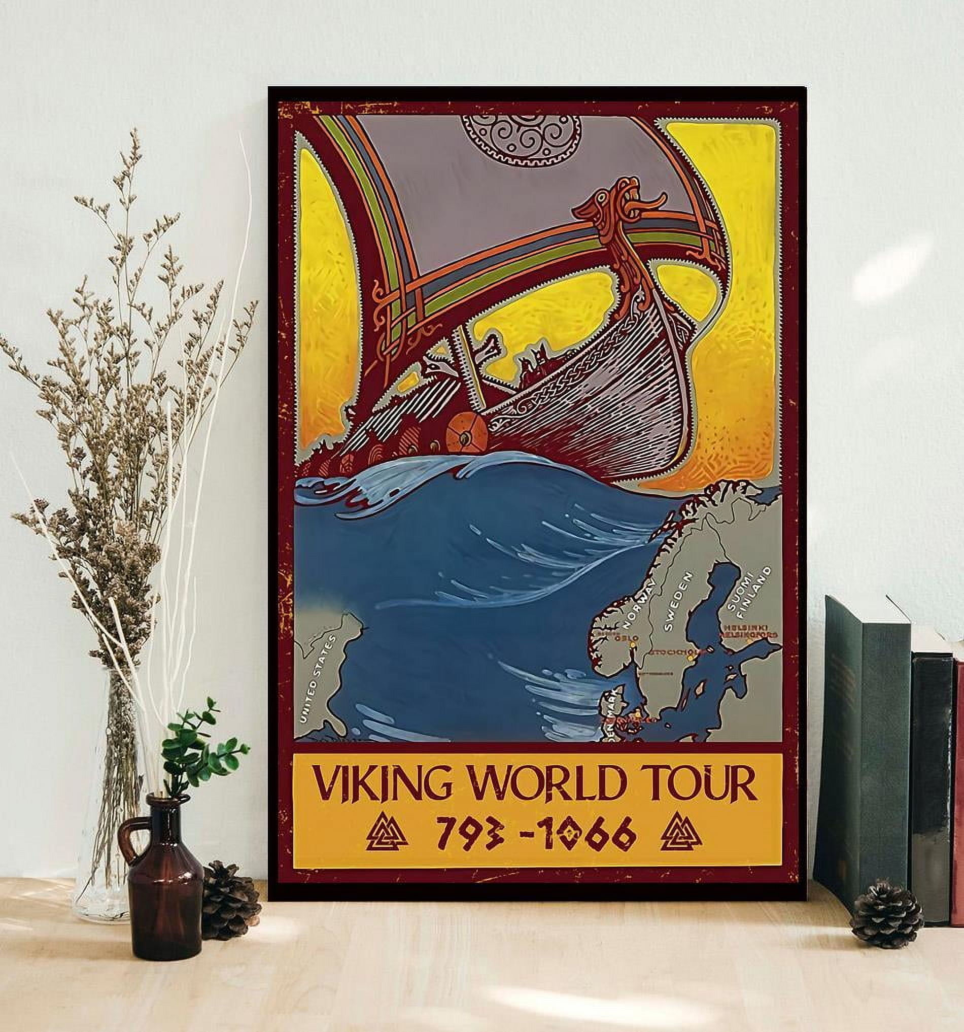 Viking World Tour 793 -1066 Satin Portrait poster 24 x 36 Inch Poster ...