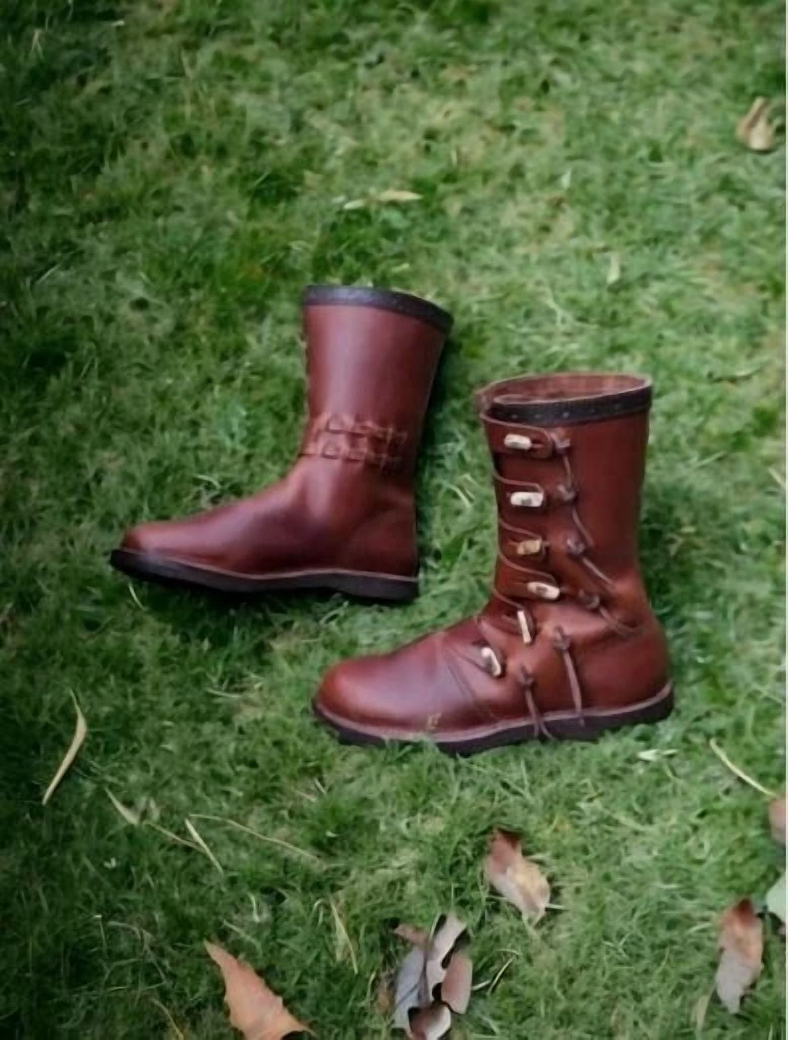 Viking leather Boots Replica Vikings Early Medieval Middle Ages Viking ...