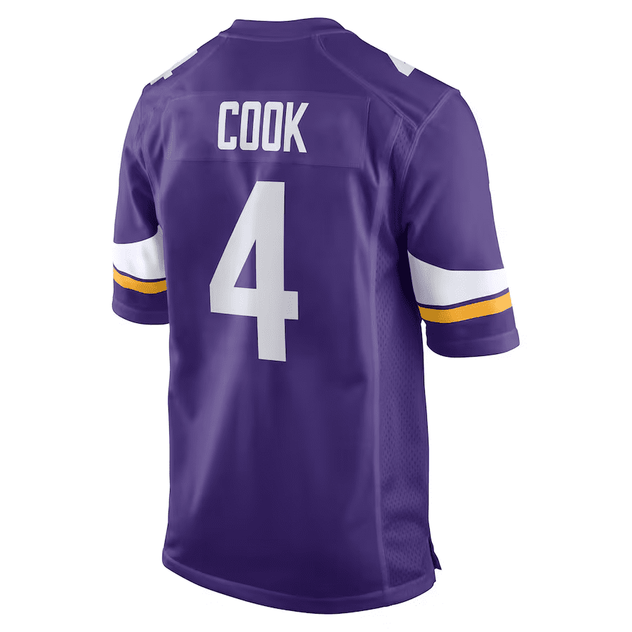 Vikings Football Shirt Dalvin Cook#4 Sports Team Game Fans For Men ...