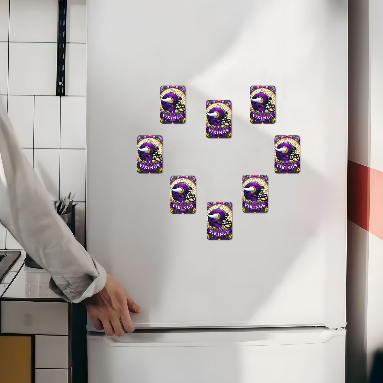 Vikings Football Team Customized Single-Sided Acrylic Refrigerator ...