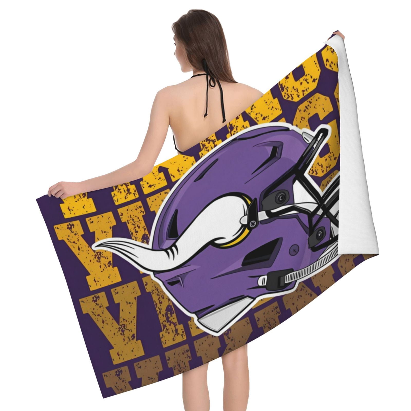 Vikings Football Team Fiber Absorbent Bath Towel (Horizontal) 32*52 ...