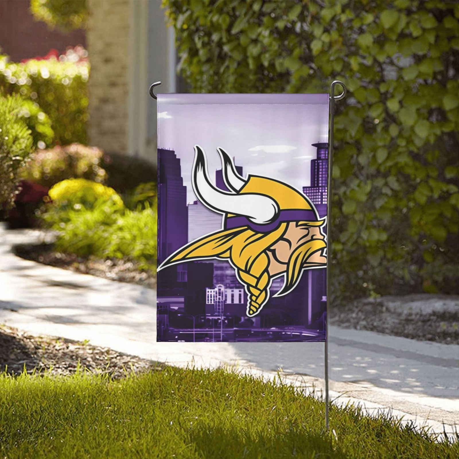 Vikings Football Team Garden Flag 12.5"x18"/28"x40" Double Sided Yard ...