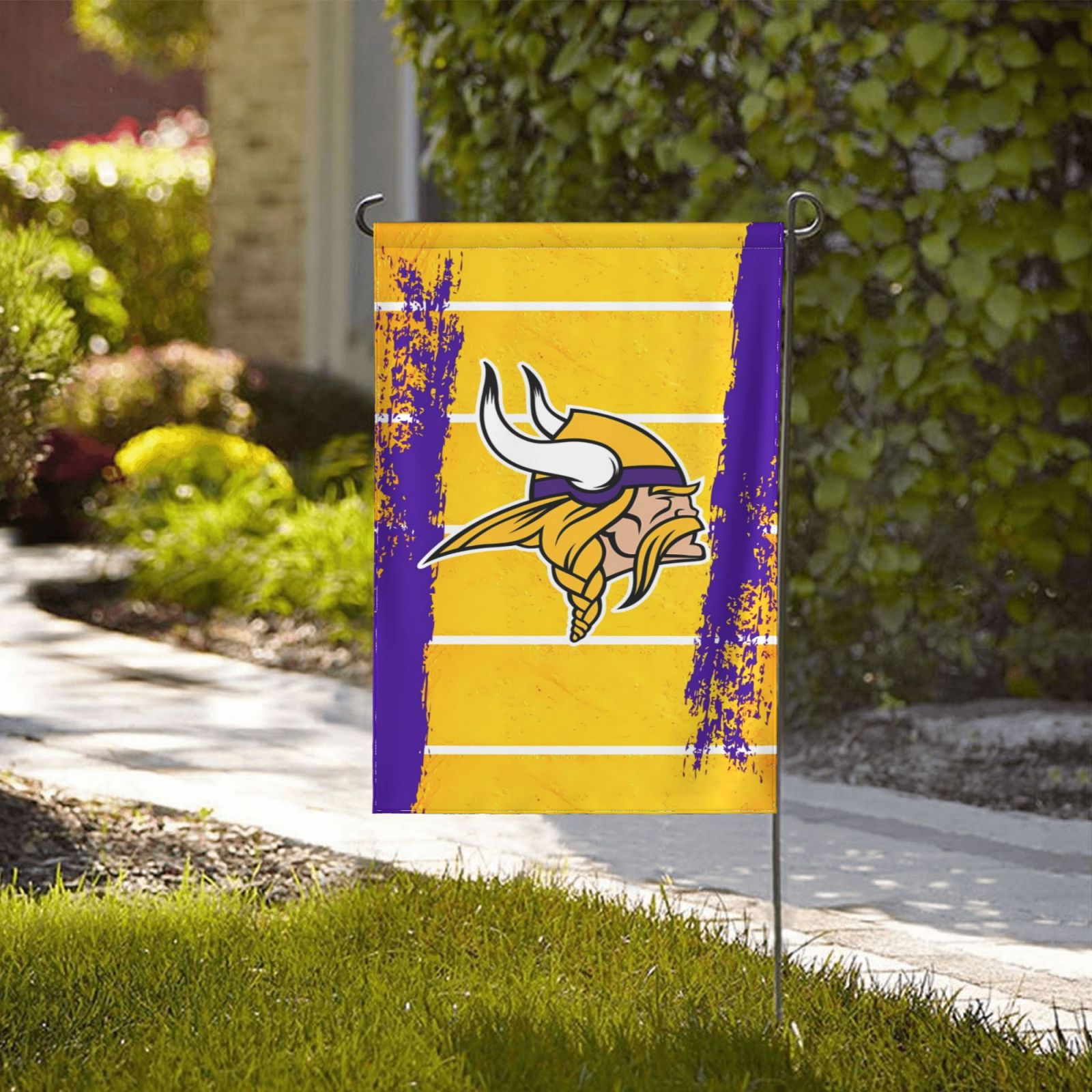 Vikings Football Team Garden Flag 12.5"x18"/28"x40" Double Sided Yard ...