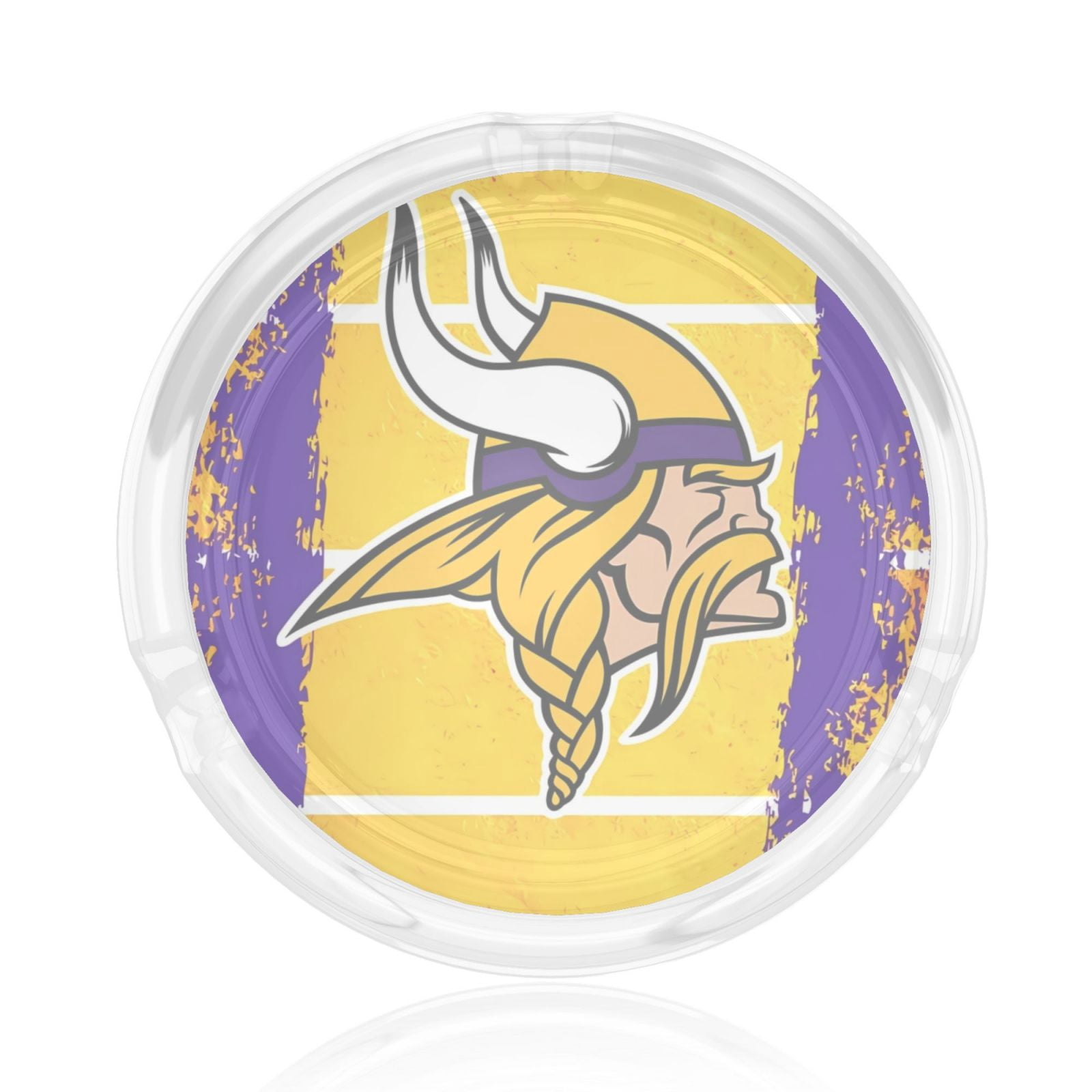 Vikings Football Team Glass Ashtray (for Cigarettes), Crystal Cigar ...