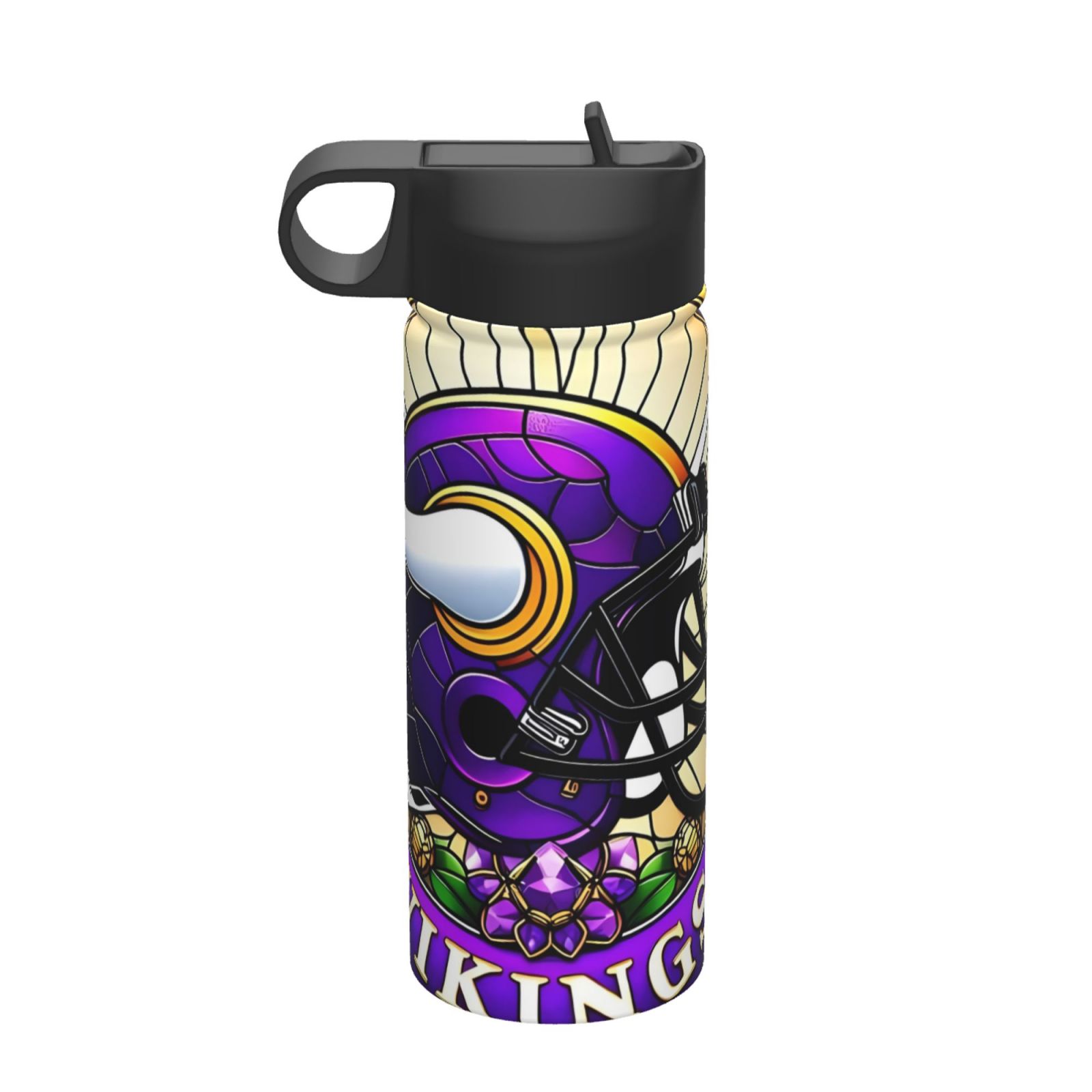 Vikings Football Team Sports Insulated Water Bottle Stainless Steel ...